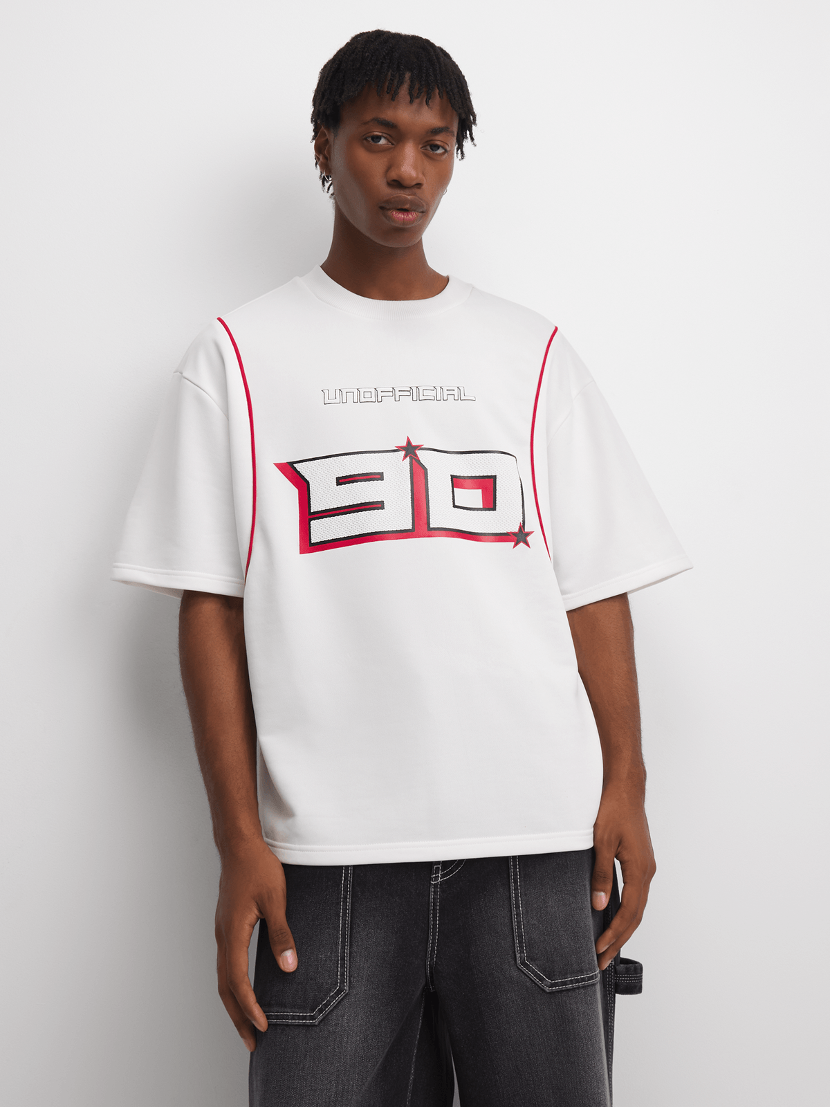 The FIX Men's White Sport Piped Top | Bash