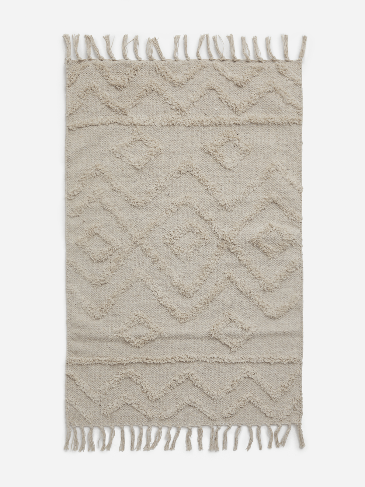 H & S Collection Natural Rug Cotton 60X90Cm Tufted - Bash.com