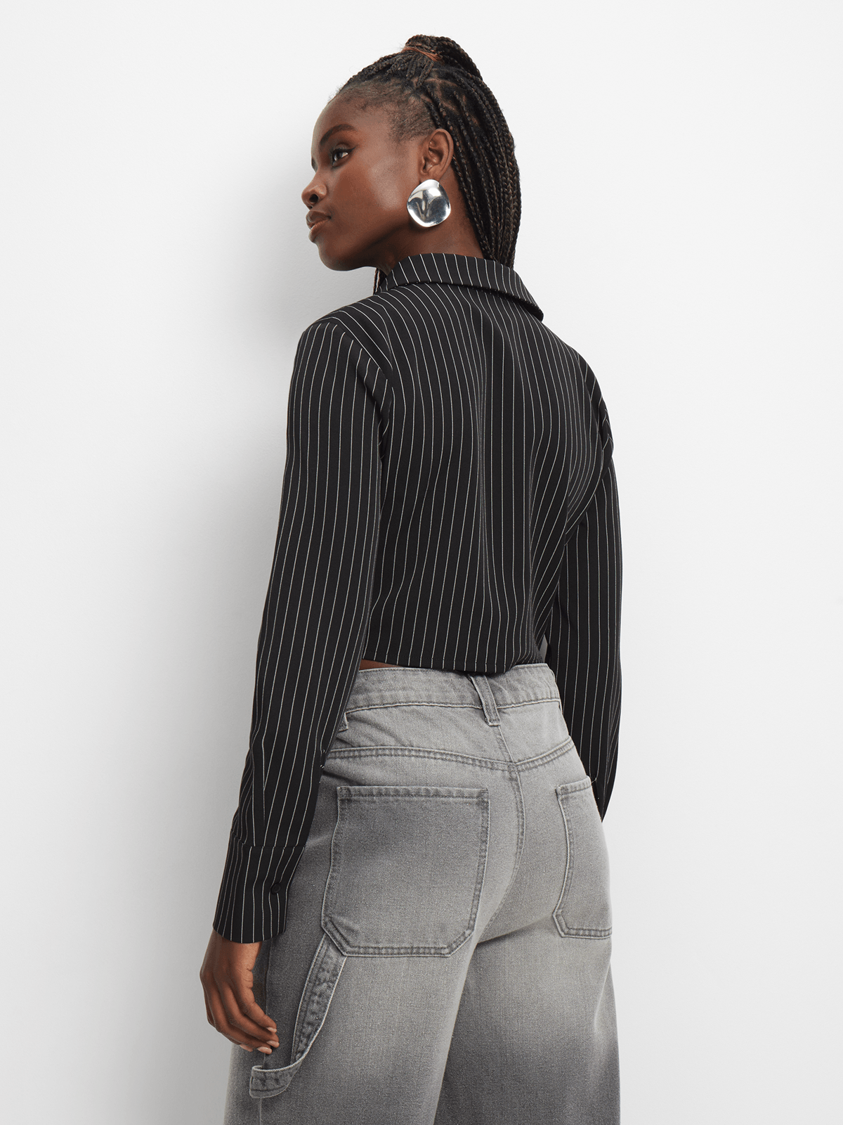 The FIX Women's Black & White Cropped Shirt | Bash