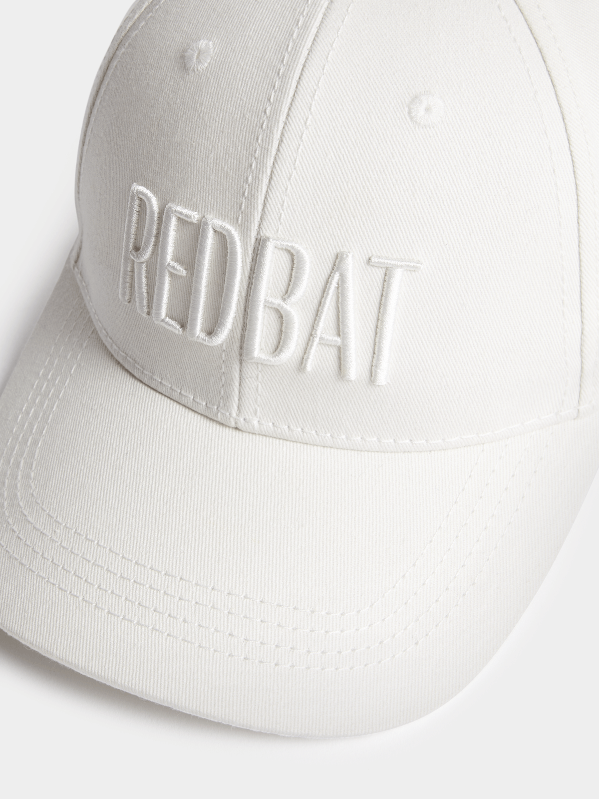 Redbat Unisex Core Structured White Cap | Bash