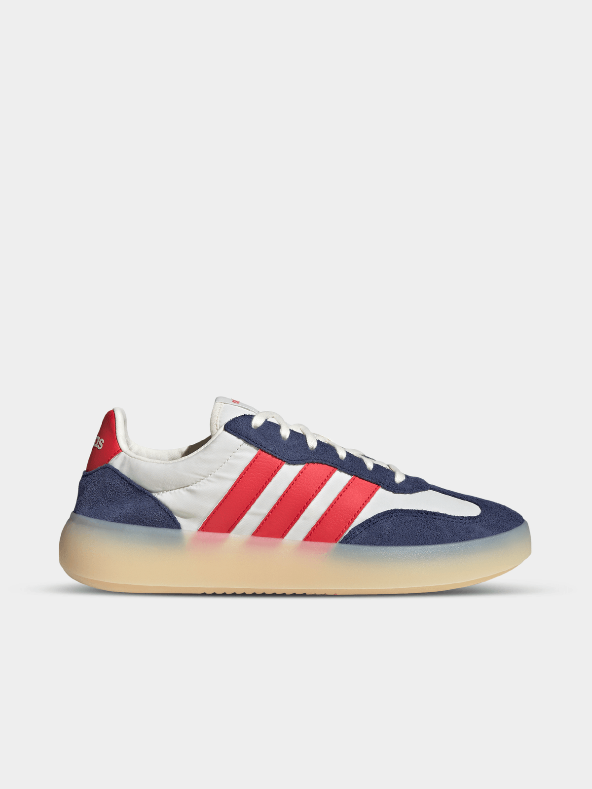 adidas Mens Barreda Decode White/Red/Blue Sneakers | Bash