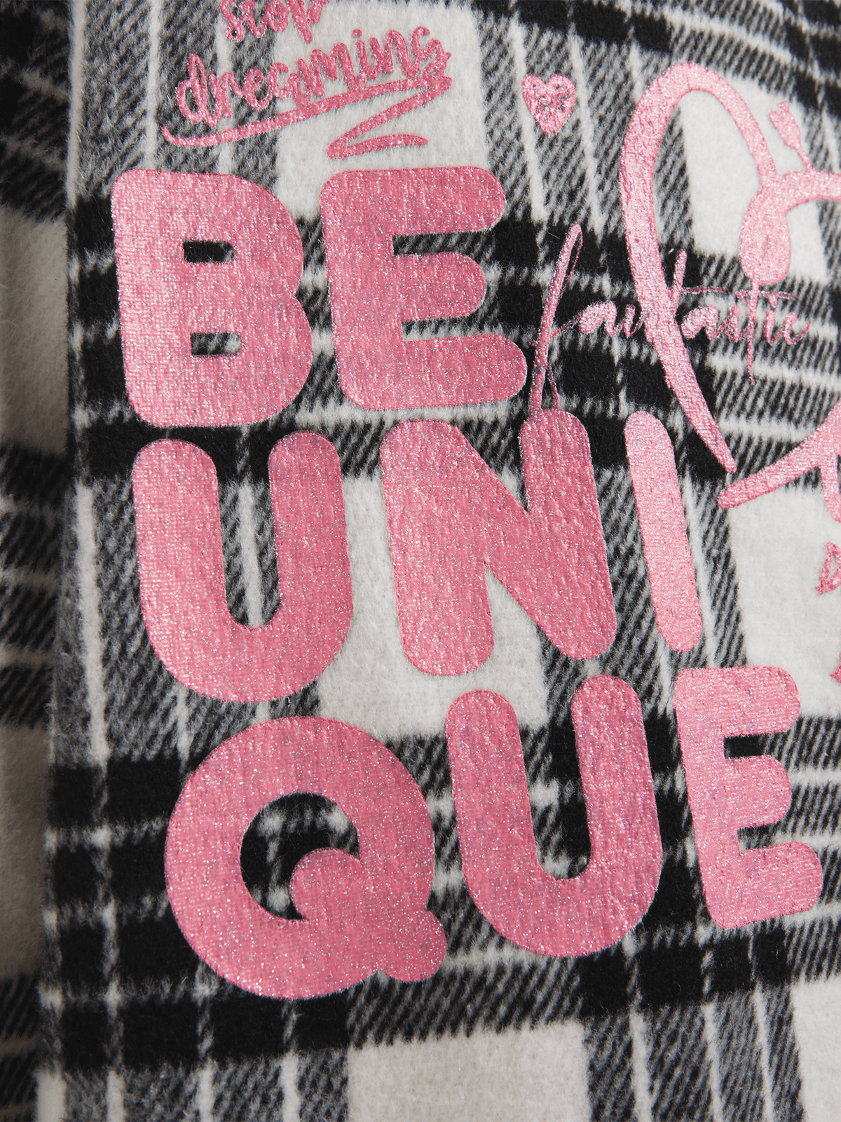 Jet Older Girls Black/White Check Shacket - Bash.com