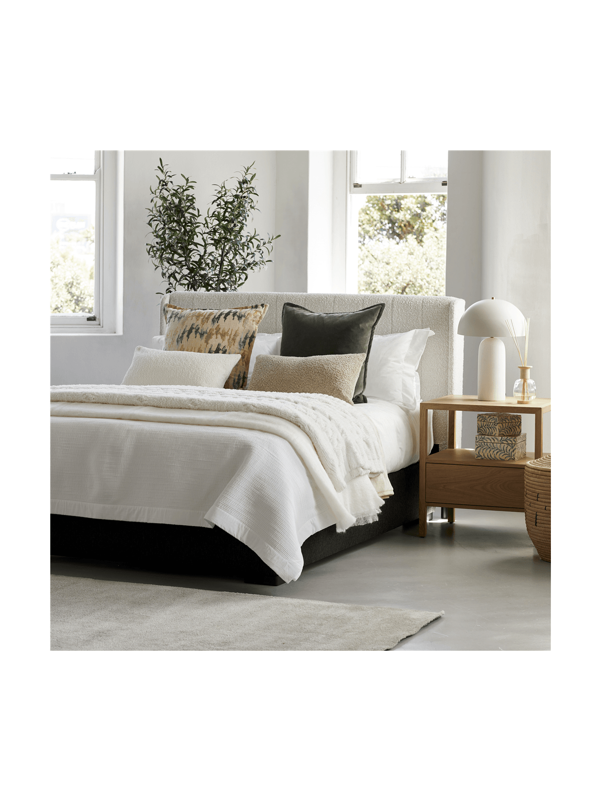 Olivia Boucle Headboard | Bash