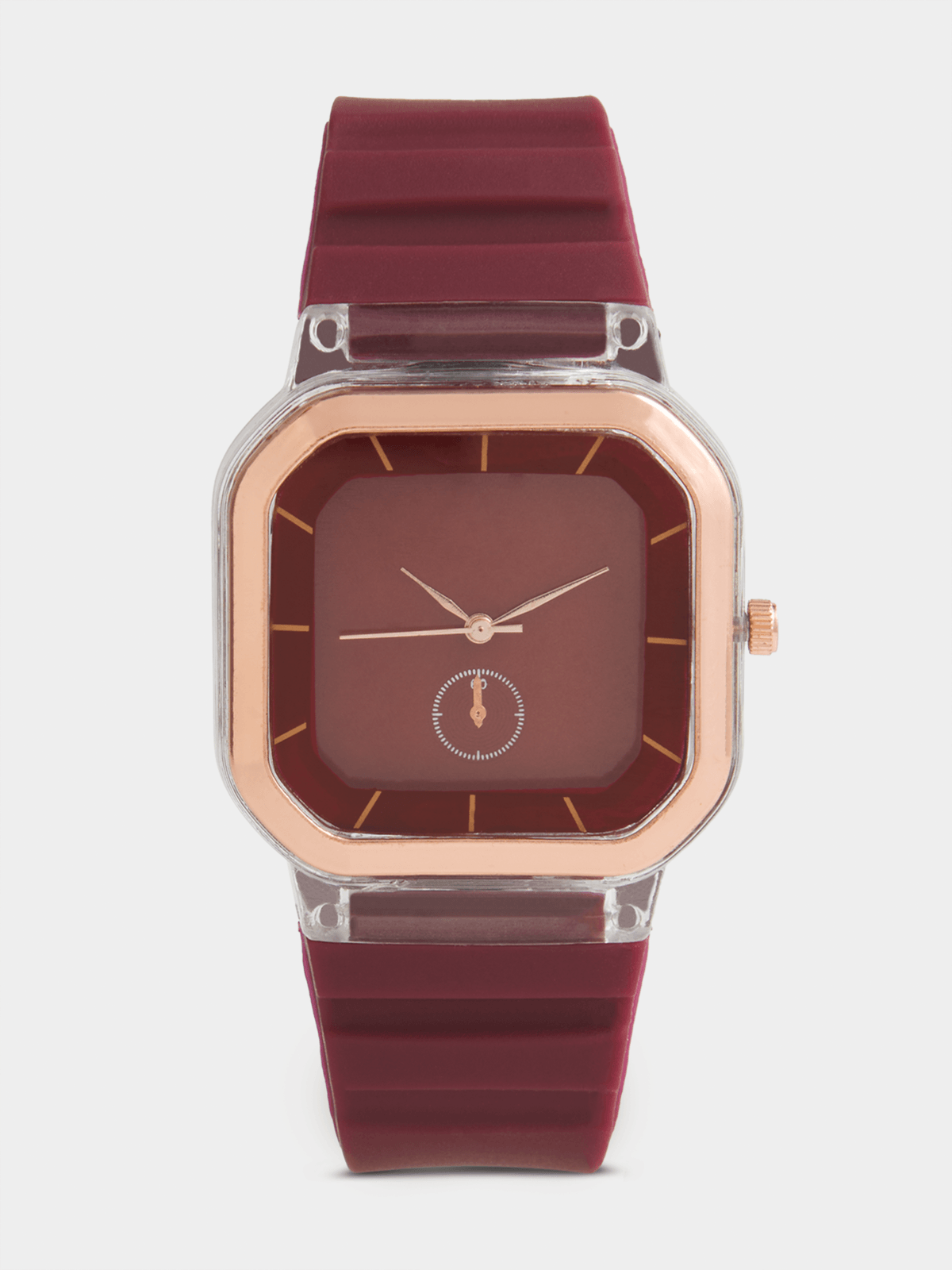 The FIX Women's Burgundy Square Face Watch | Bash