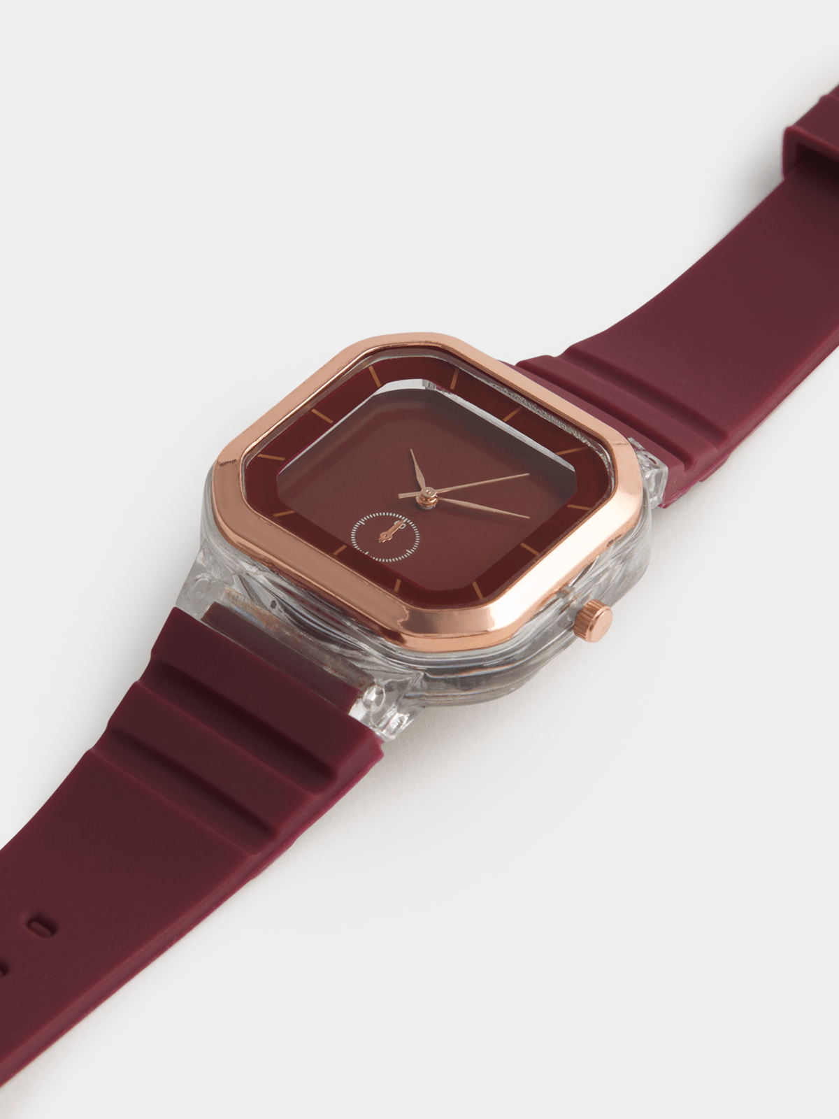 The FIX Women's Burgundy Square Face Watch | Bash