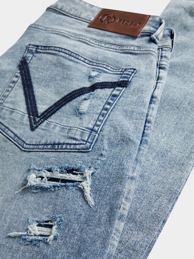 Redbat Men's Ice Blue Super Skinny Jeans - Bash.com