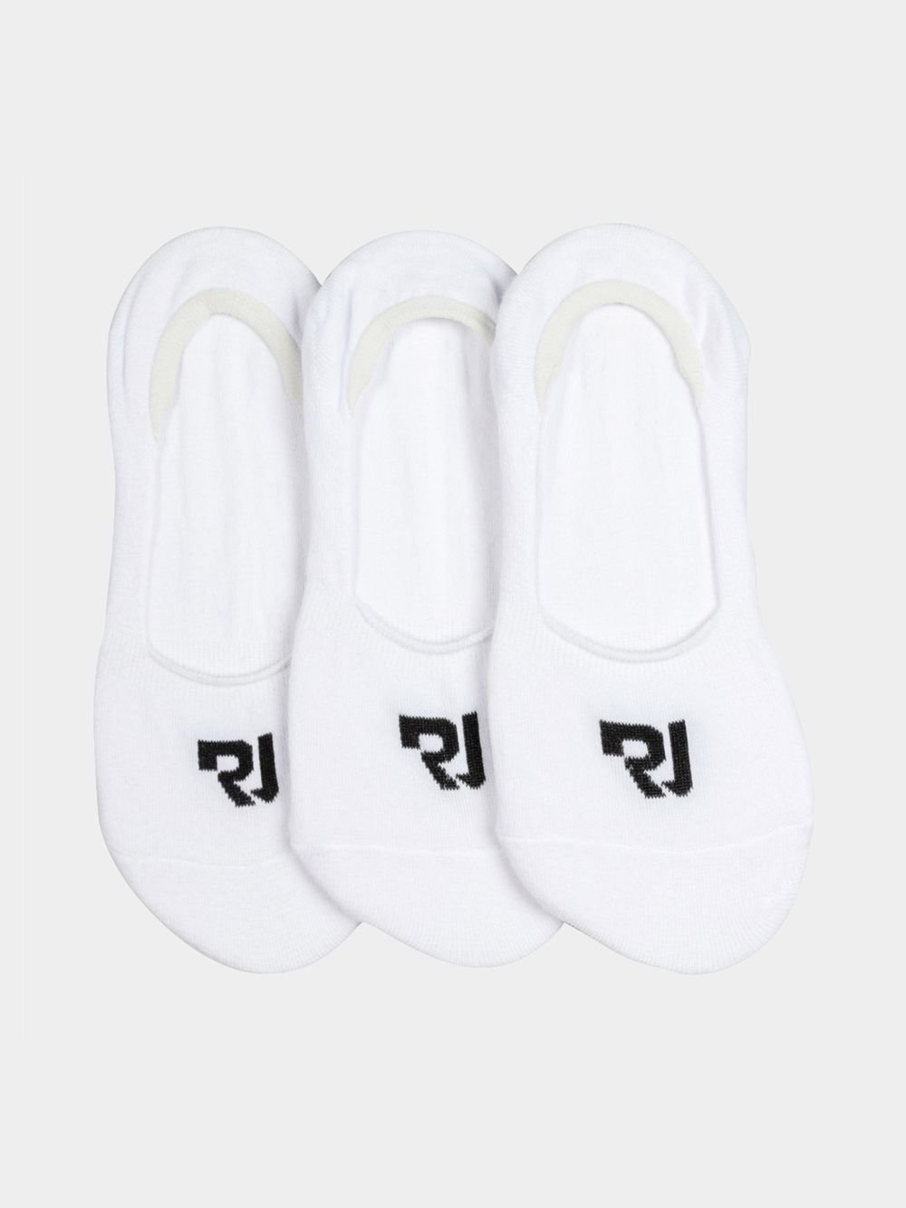 Relay Jeans Men's 3 Pack Invisible Plain White Socks | Bash