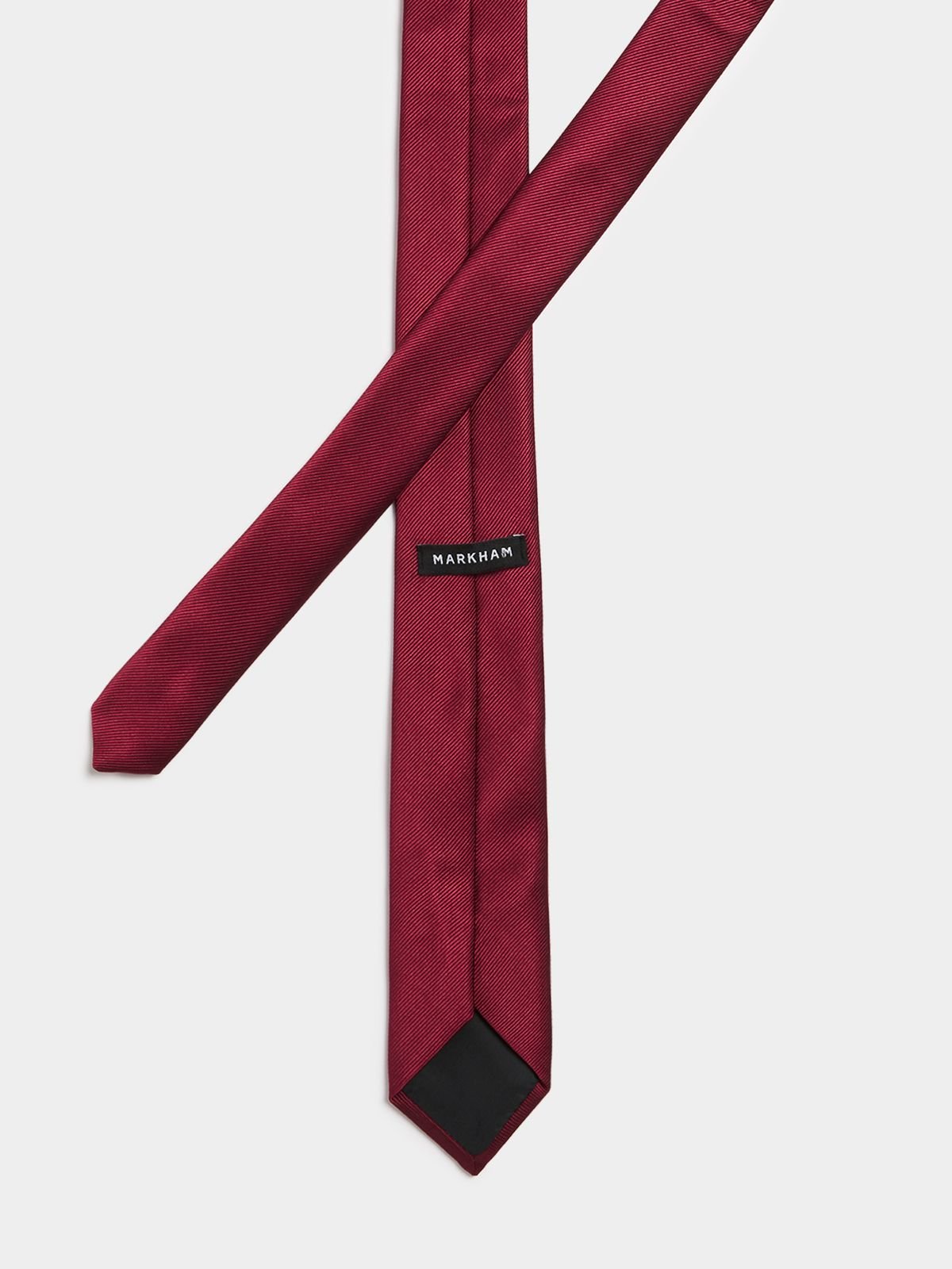 Men's Markham Regular Red Plain Tie | Bash