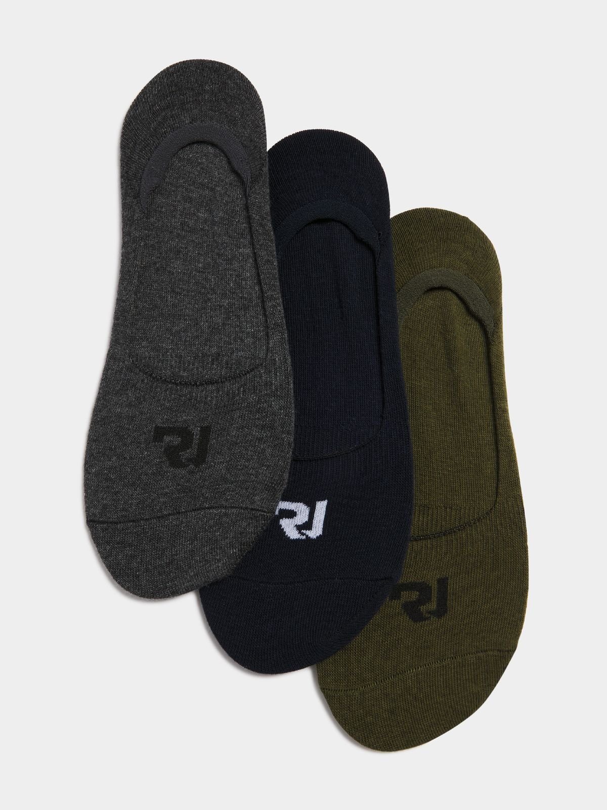 Relay Jeans Men's 3 Pack Invisible Multicolour Socks | Bash