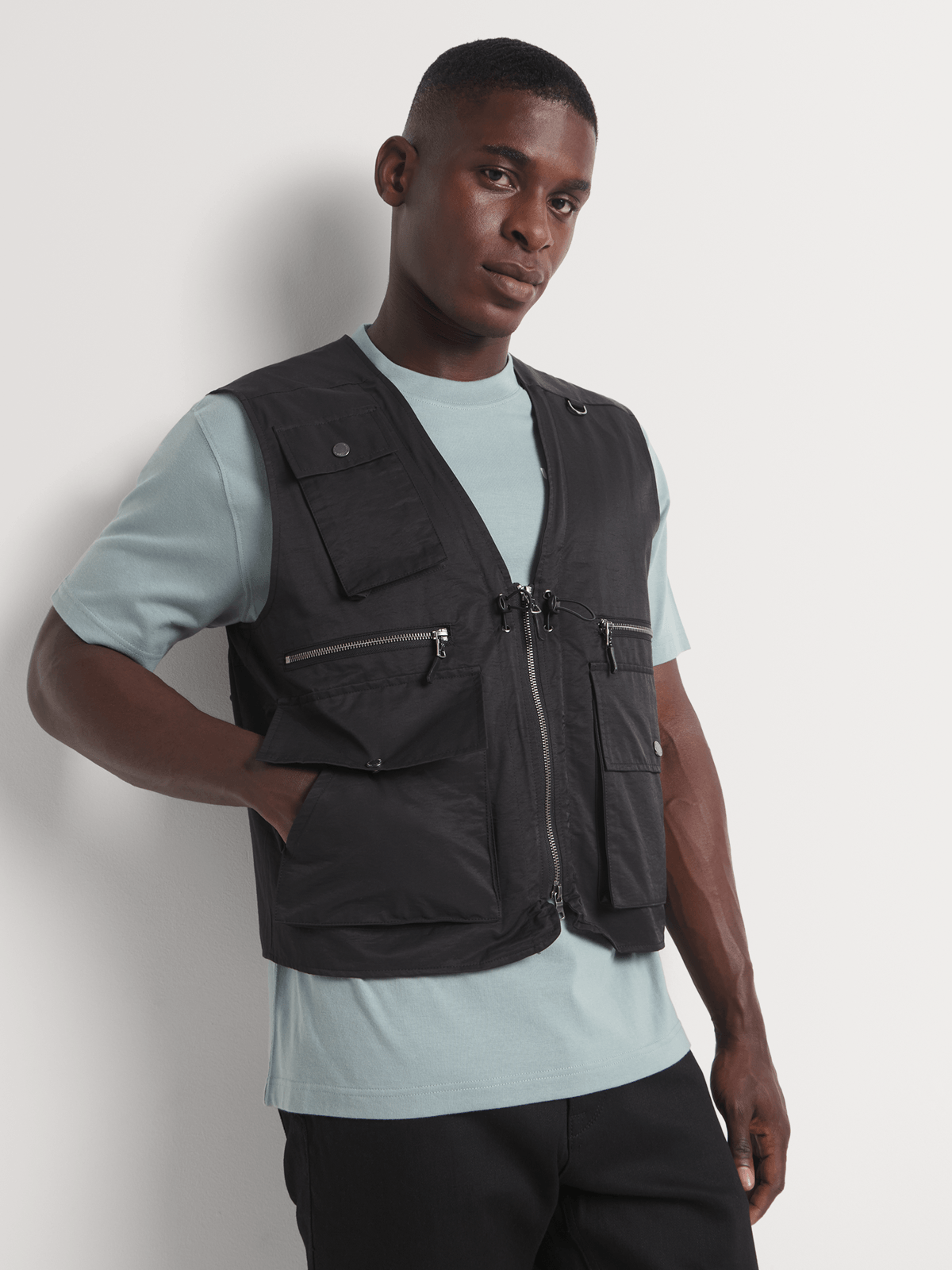 Union-DNM Men's Black Utility Gilet | Bash