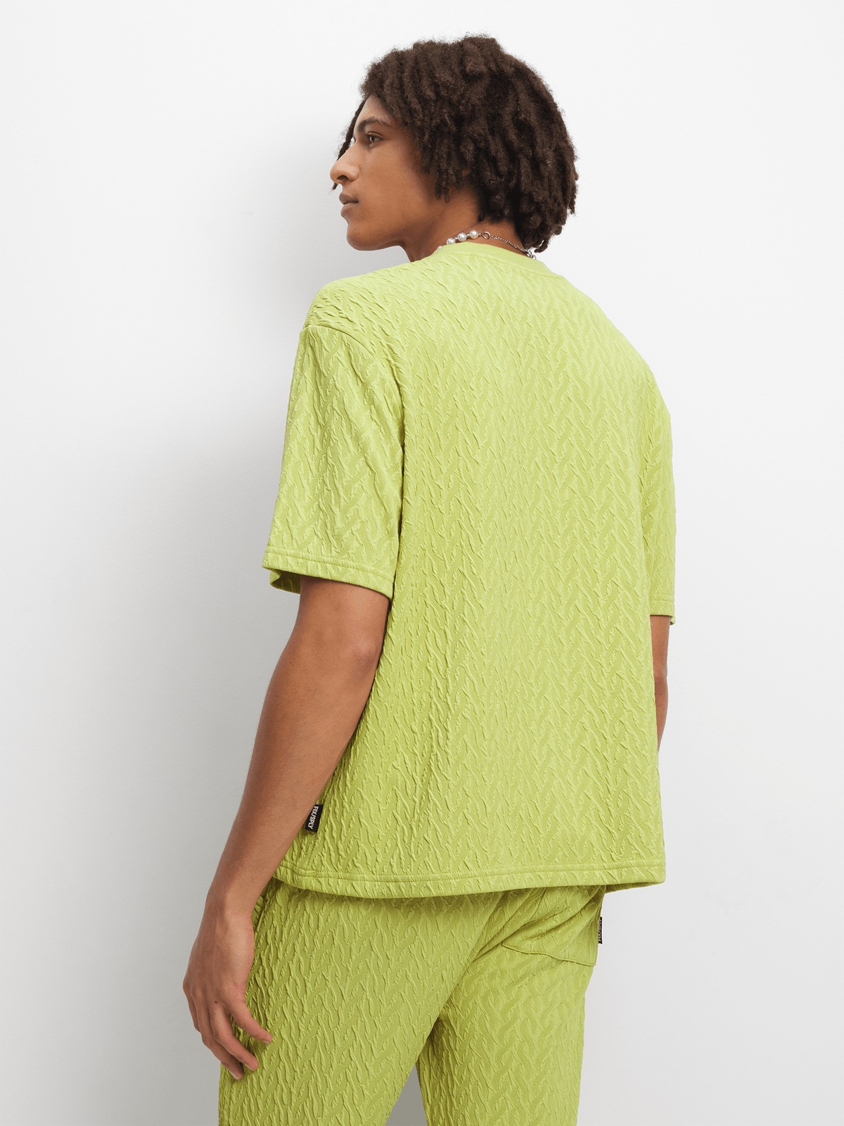 The FIX Men's Green Co-Ord Textured Top | Bash