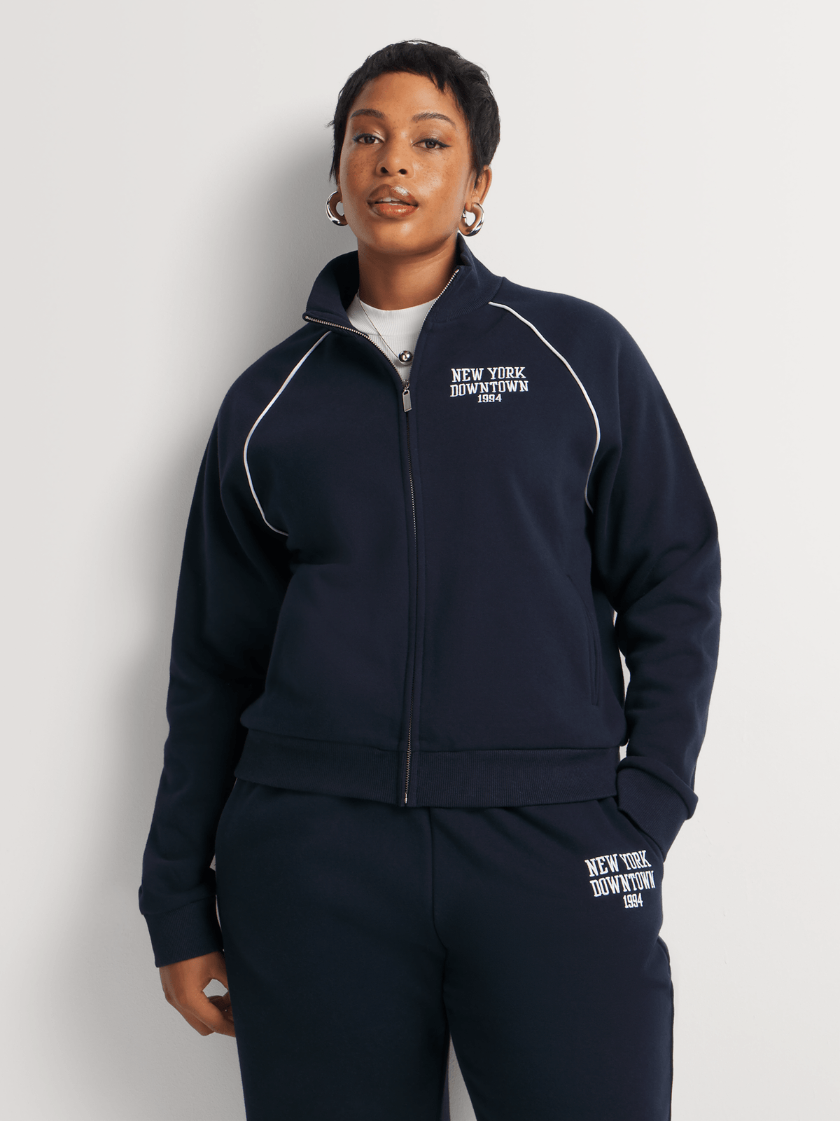 Y&G Tipping Zip-Through Sweat Top | Bash