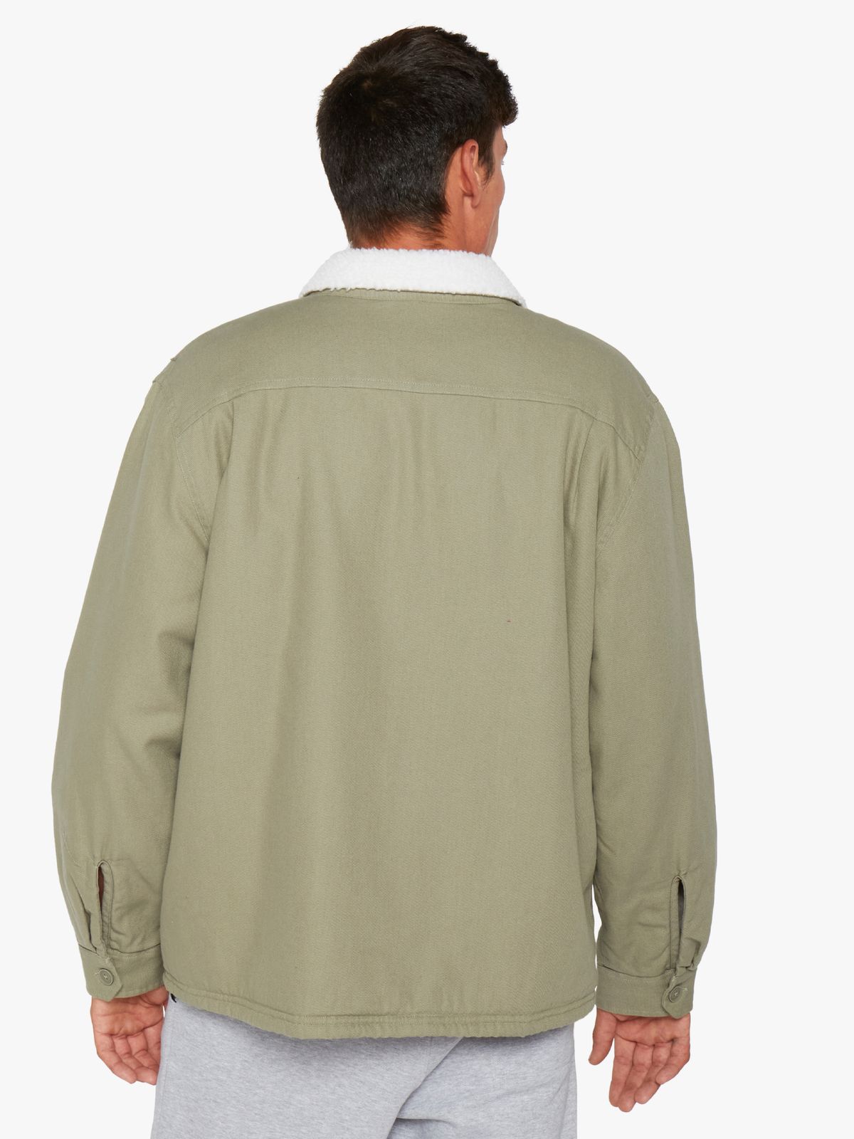 Men's Hurley Green Bixby Canvas Sherpa Lined Jacket | Bash