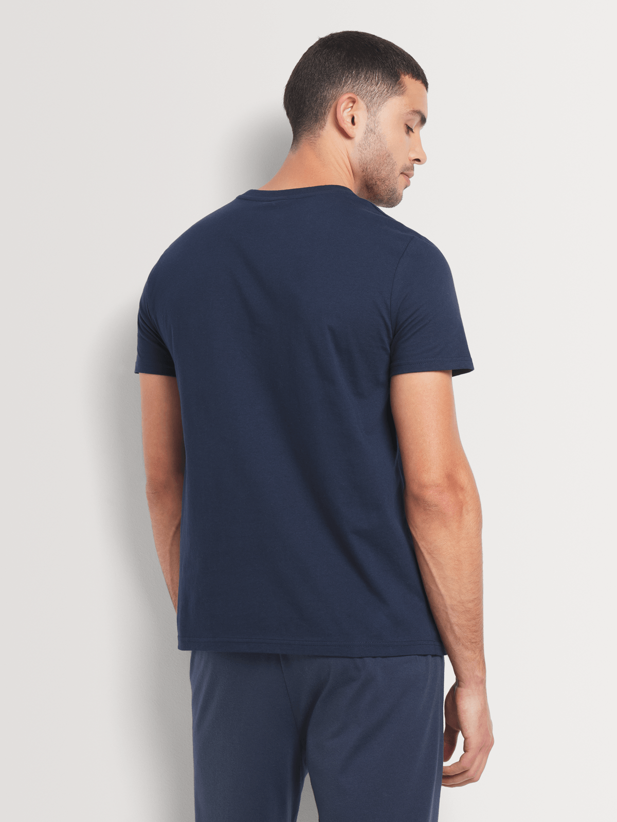 Markham Men's Crew Navy Sleepwear Top | Bash