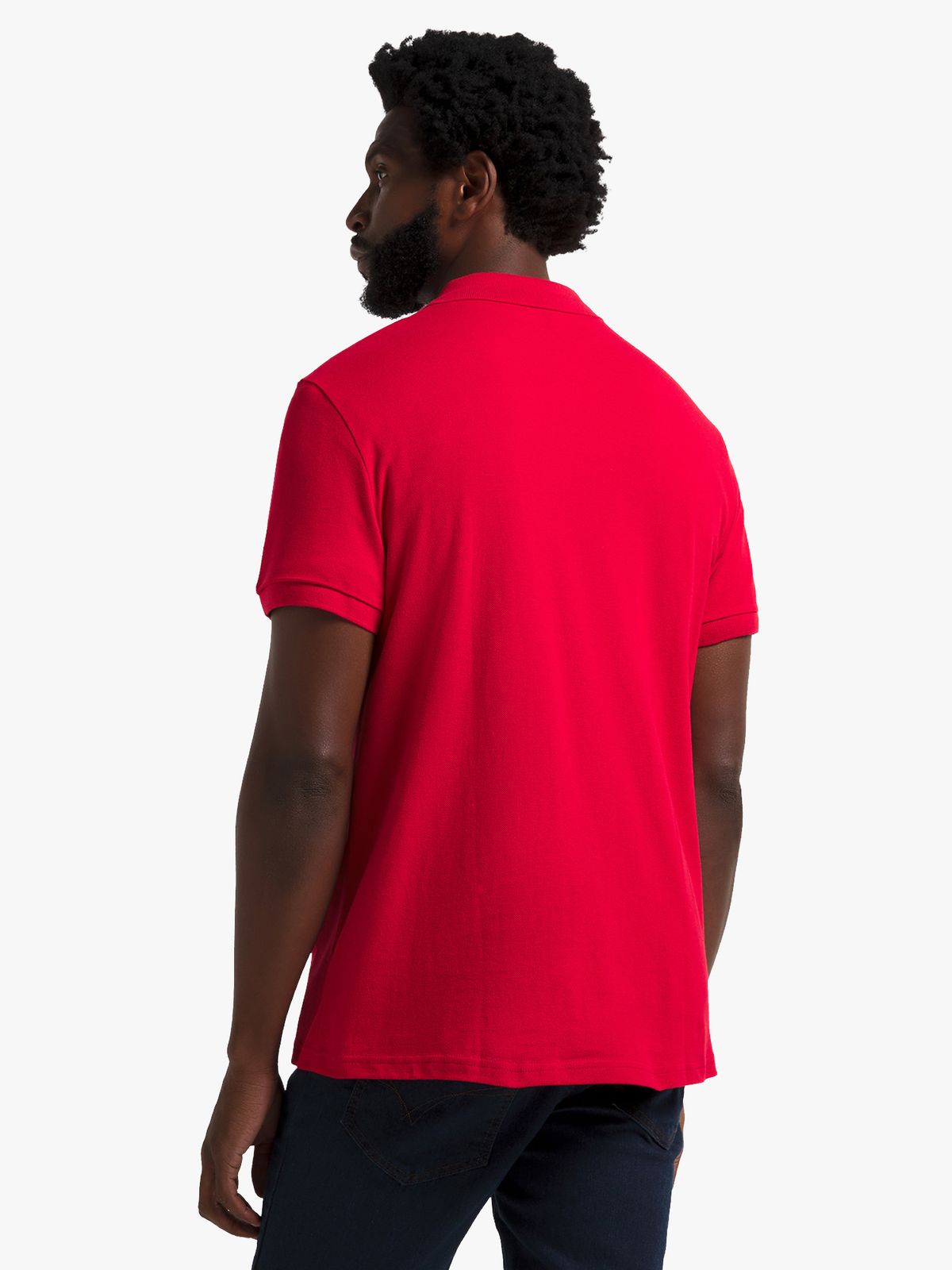 Jet Men's Red Basic Golfer Shirt | Bash