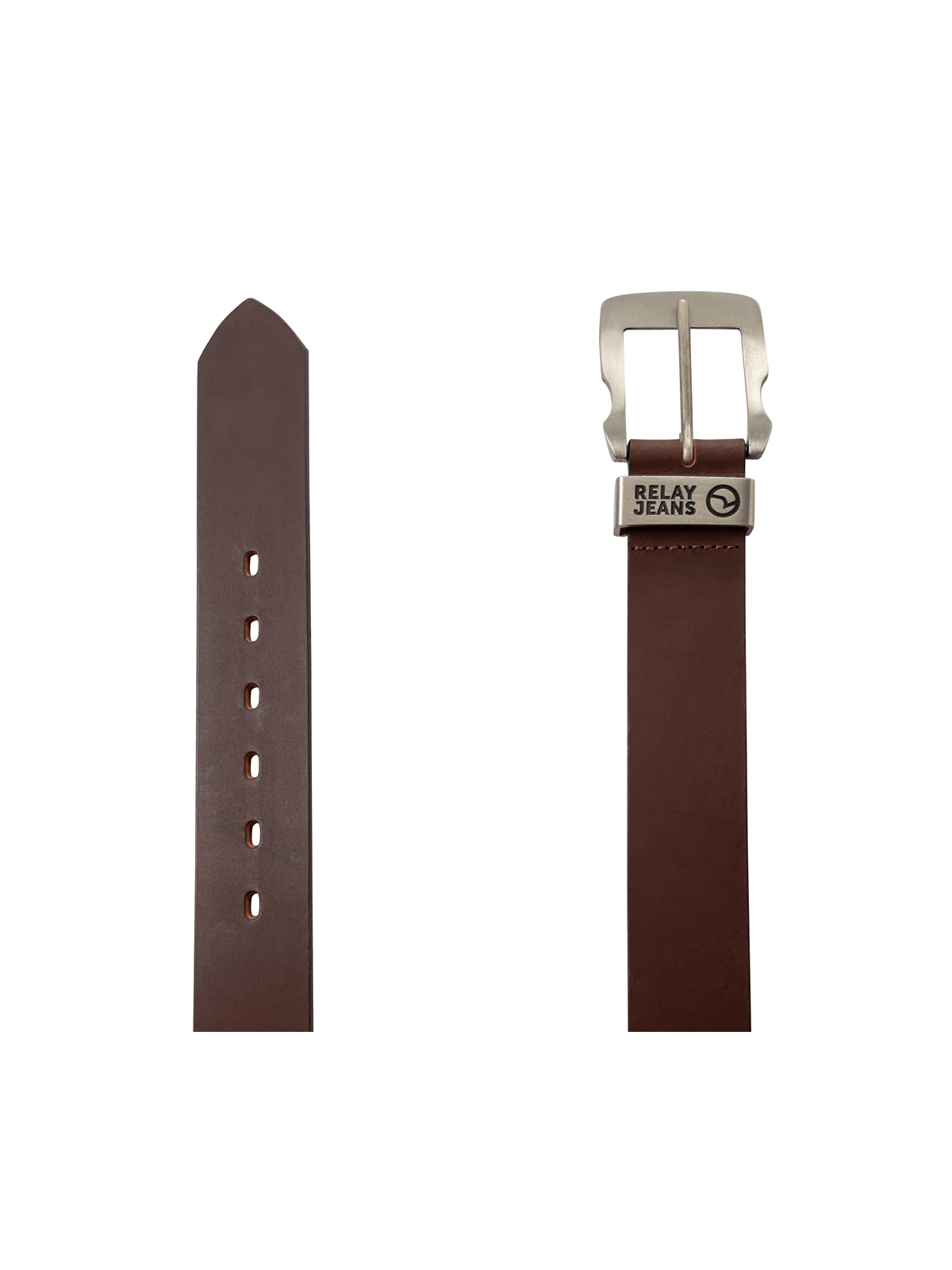Relay Jeans Men's Premium Leather Brown Buckle Belt | Bash