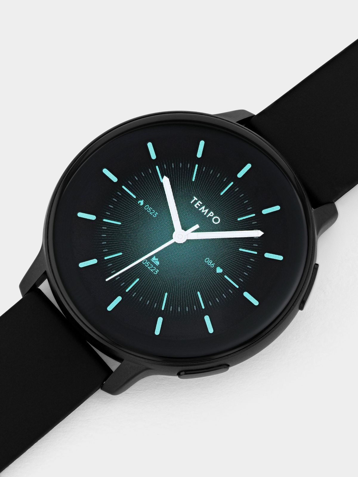 Tempo Pulse 9.0 Black Plated Black Silicone Smart Watch | Bash