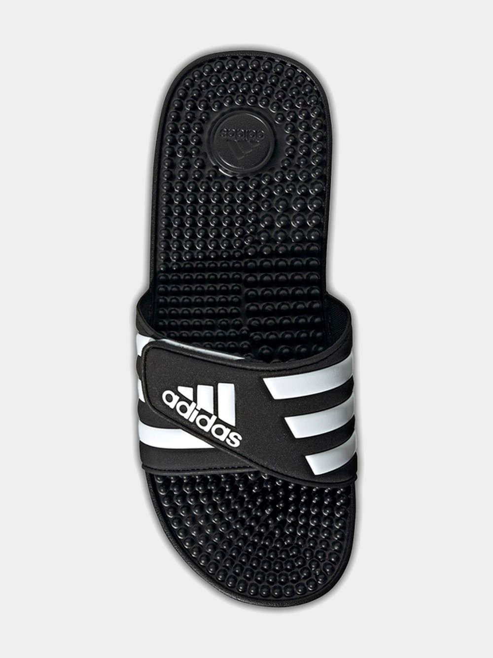 adidas Mens Adissage Black/White Slide | Bash