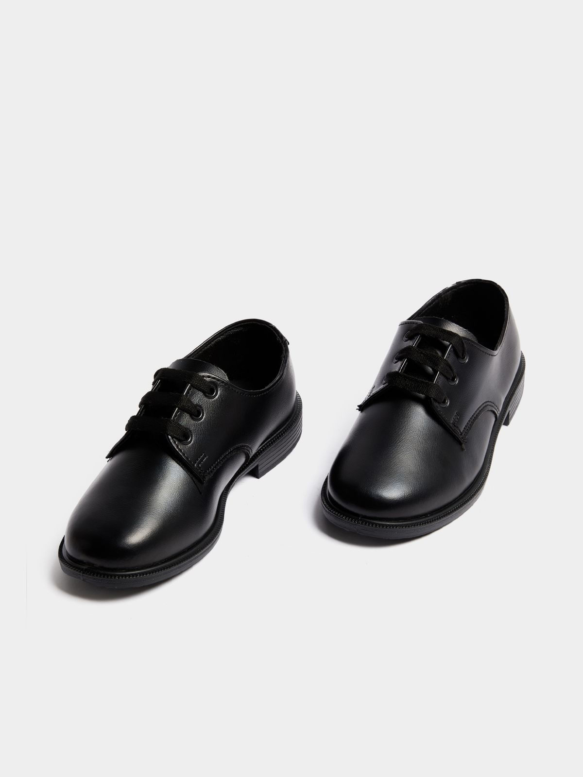 Jet Younger Boys Black Leather Toughees School Shoe | Bash