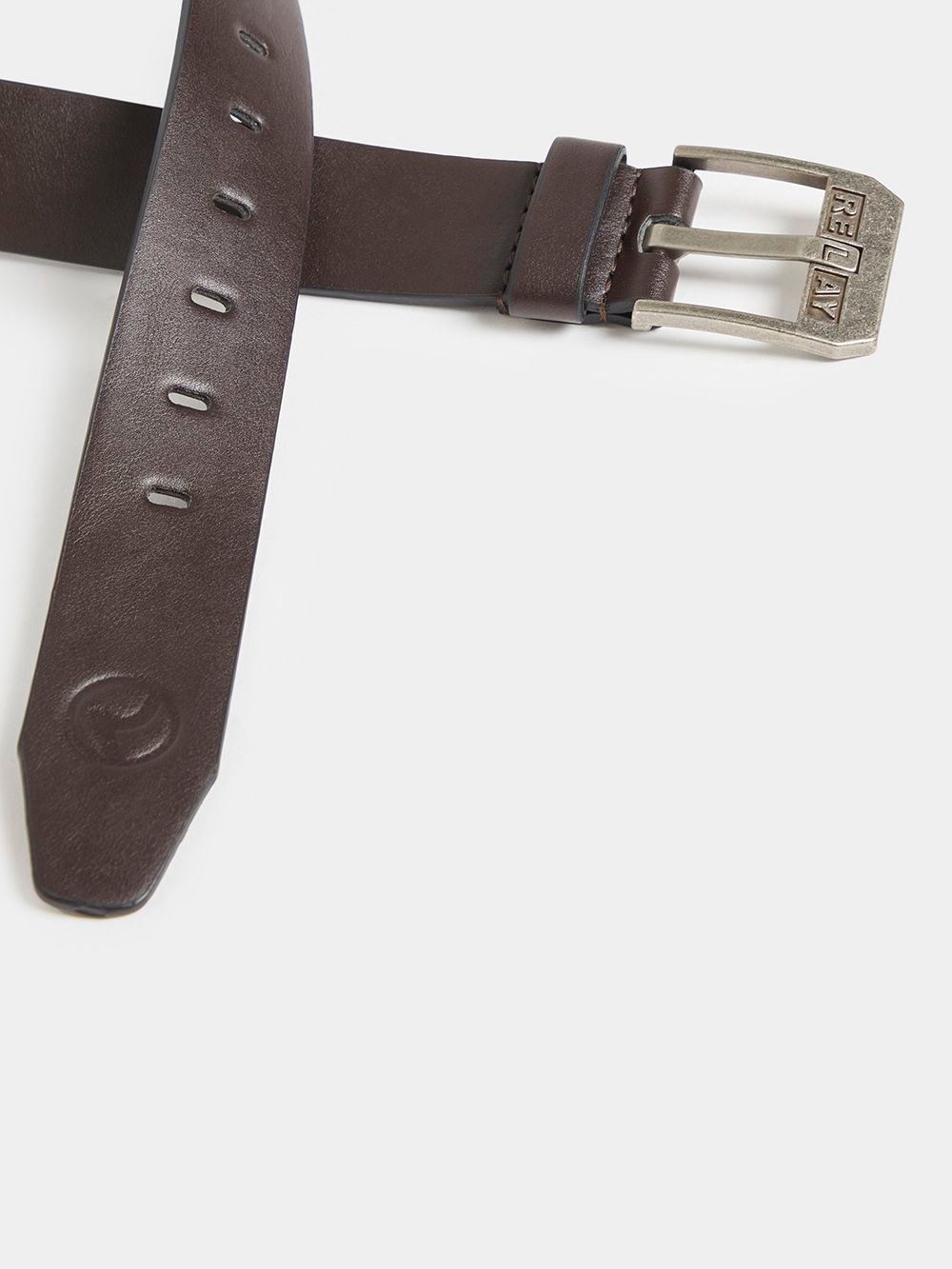 Relay Jeans Men's Branded Prong Brown Belt | Bash