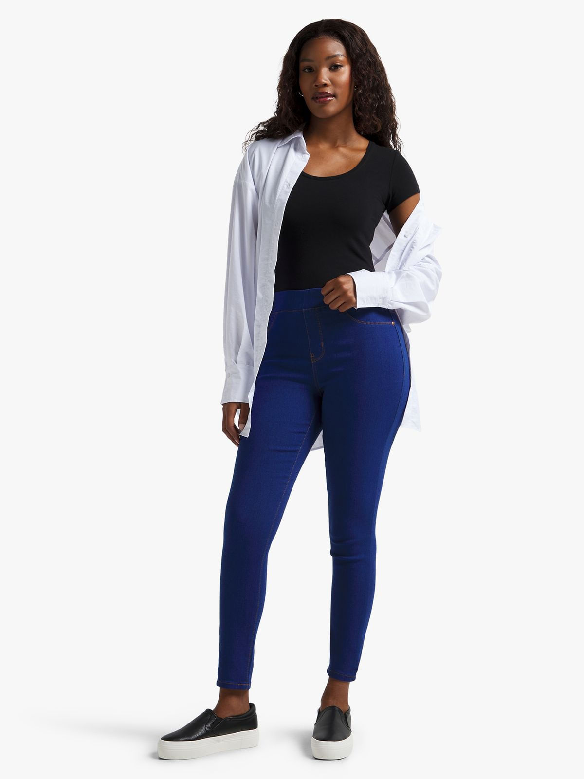 Jet Women's Regular Peri Medium Blue Jeggings | Bash