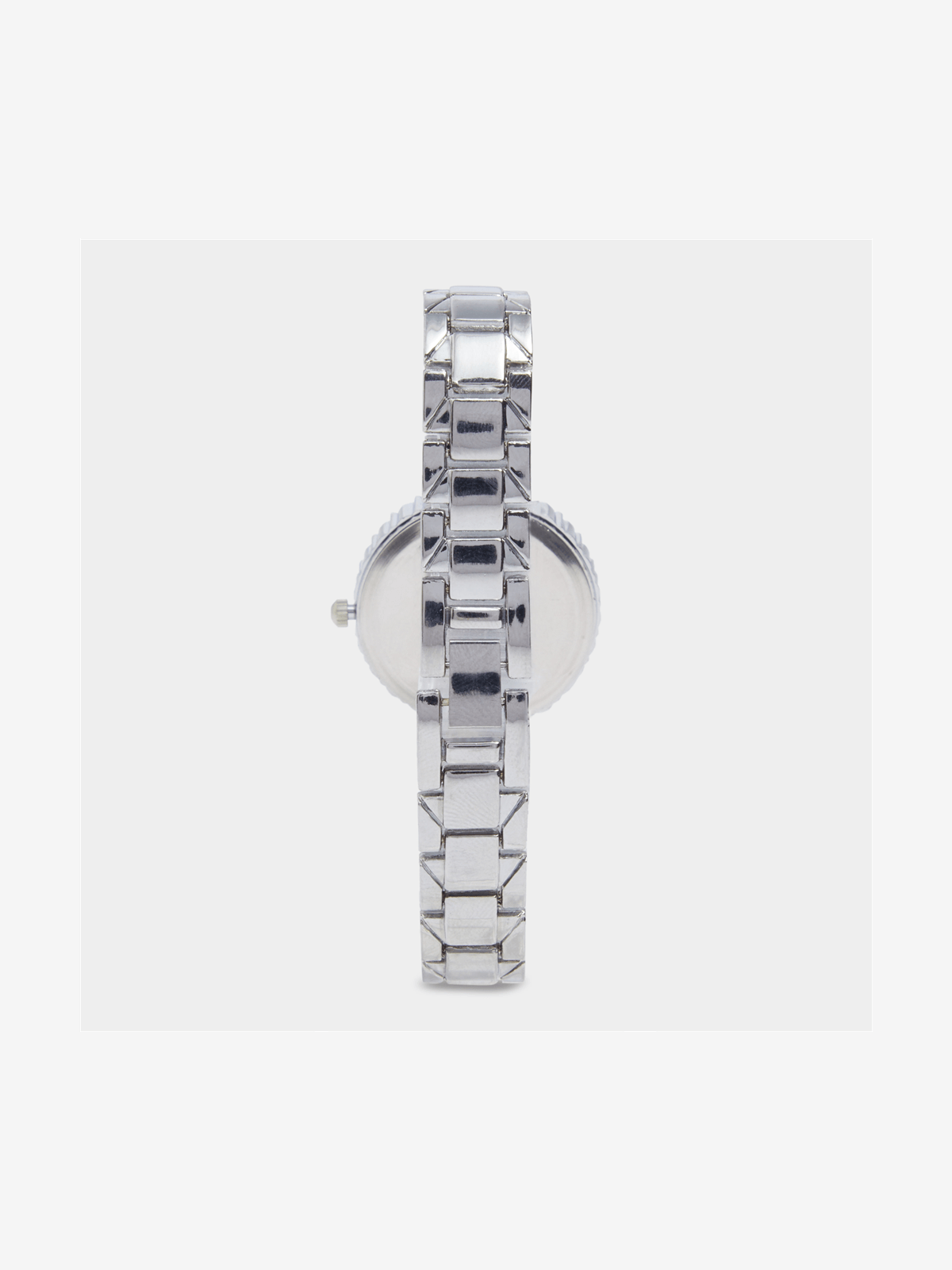The FIX Women's Silver Round Diamante Watch | Bash