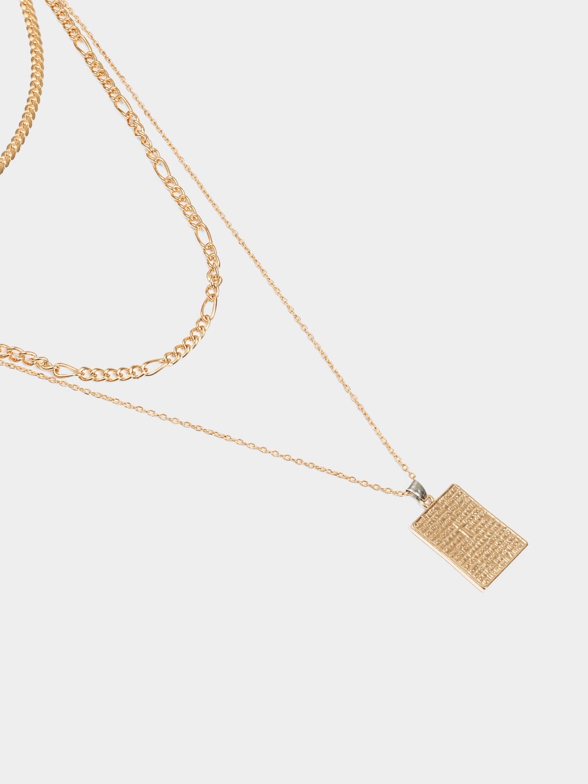 Men's Markham Script Pendant Gold Necklace Set | Bash