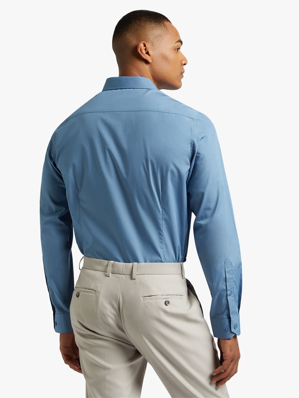 Markham Men's Smart Slimfit Fashion Blue Shirt | Bash