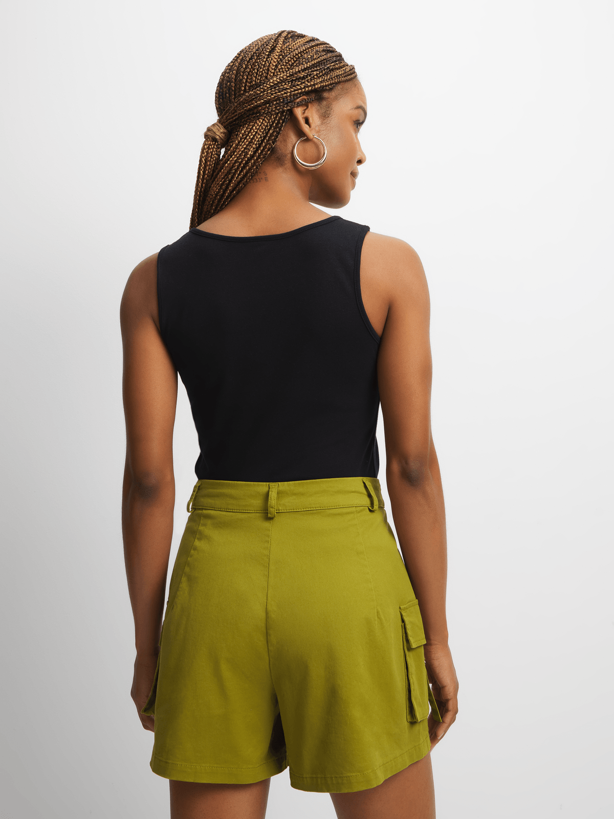 Jet Women's Black Square Neck Tank Top | Bash