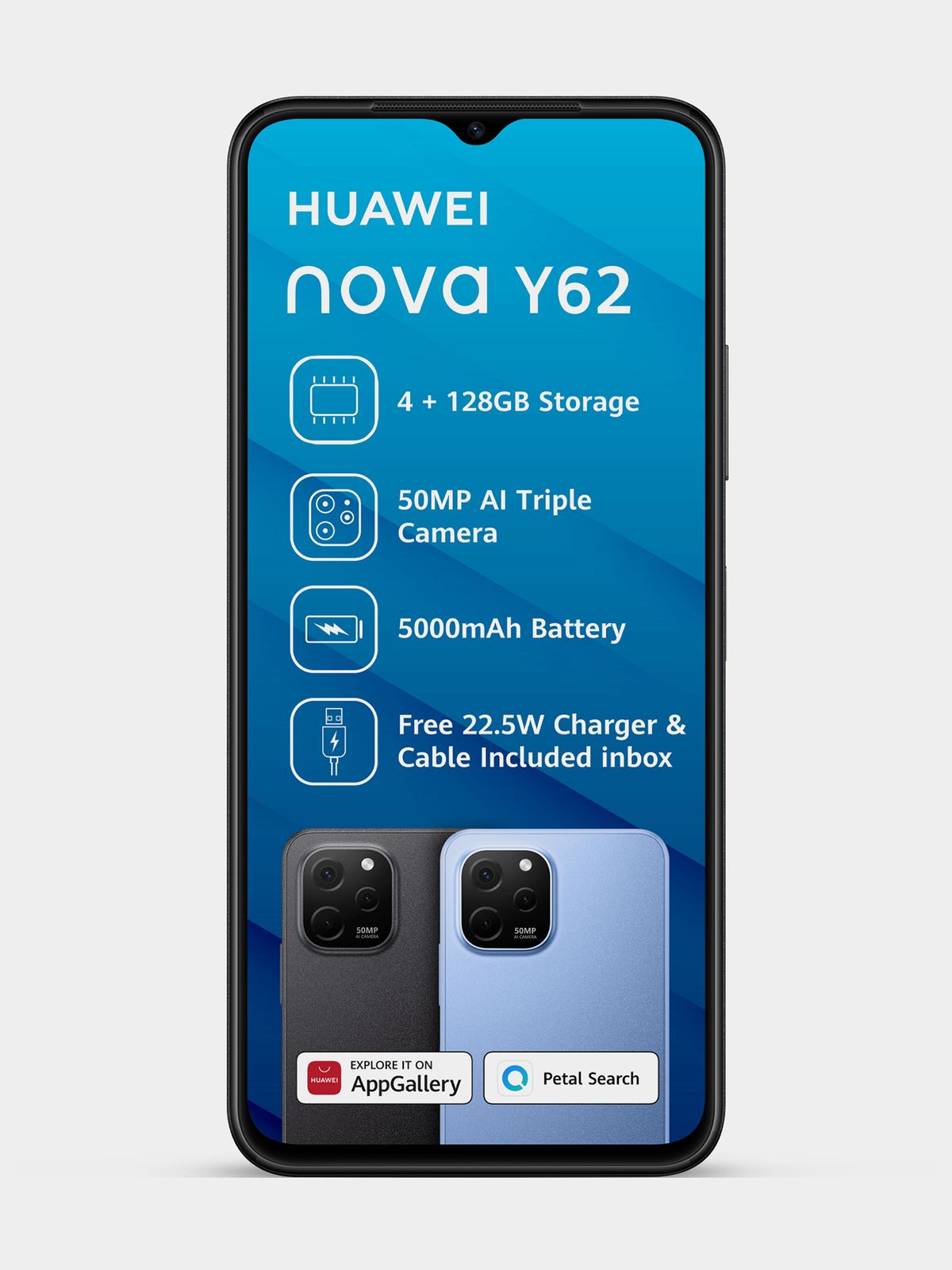 Huawei Nova Y62 Dual Sim with 15GB Telkom Sim | Bash