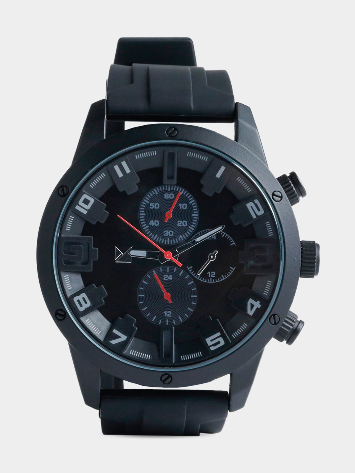 Markham Men's Oversize Silicone Black Watch | Bash