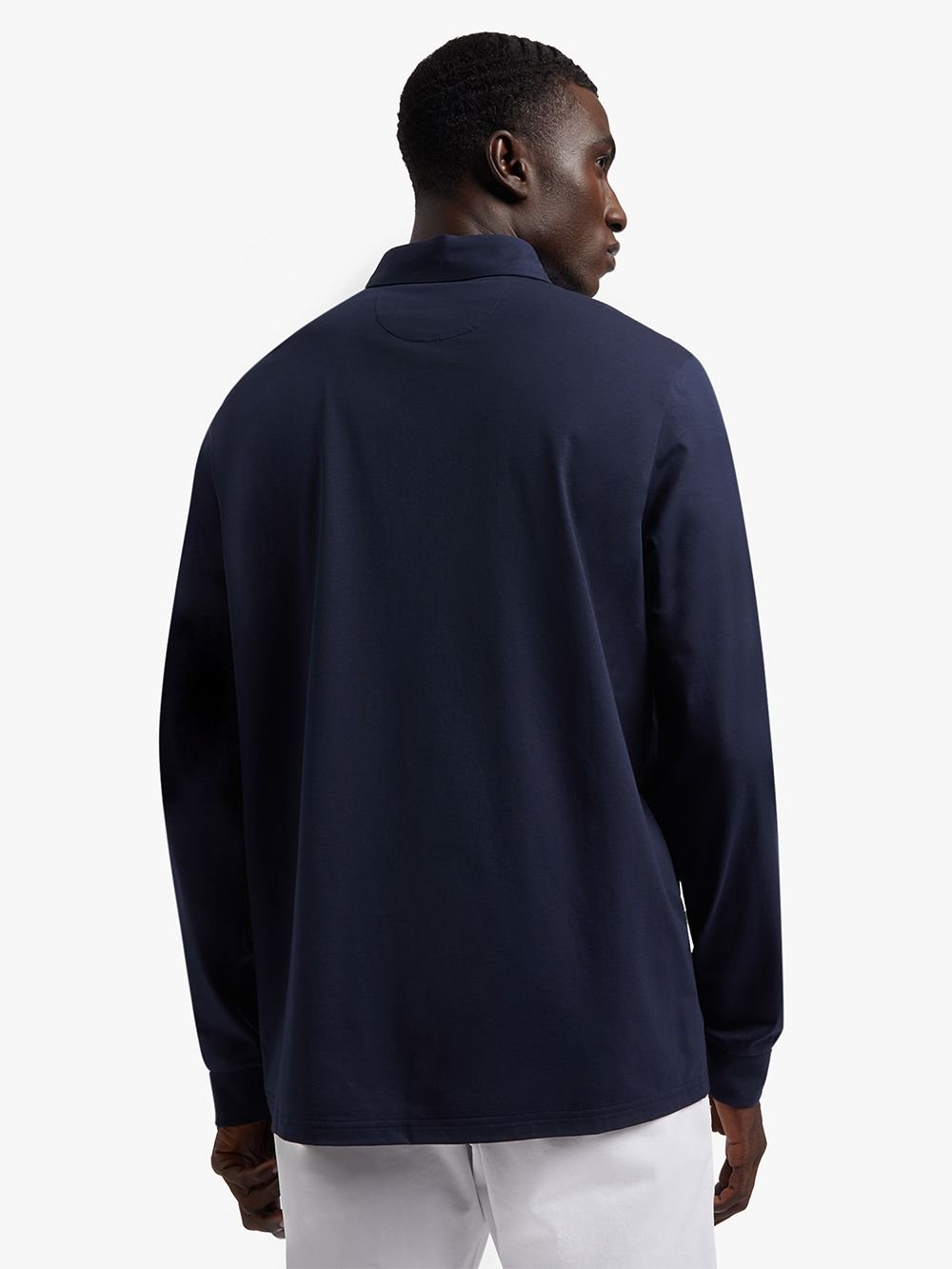Fabiani Men's Collezione Navy Long Sleeve polo | Bash