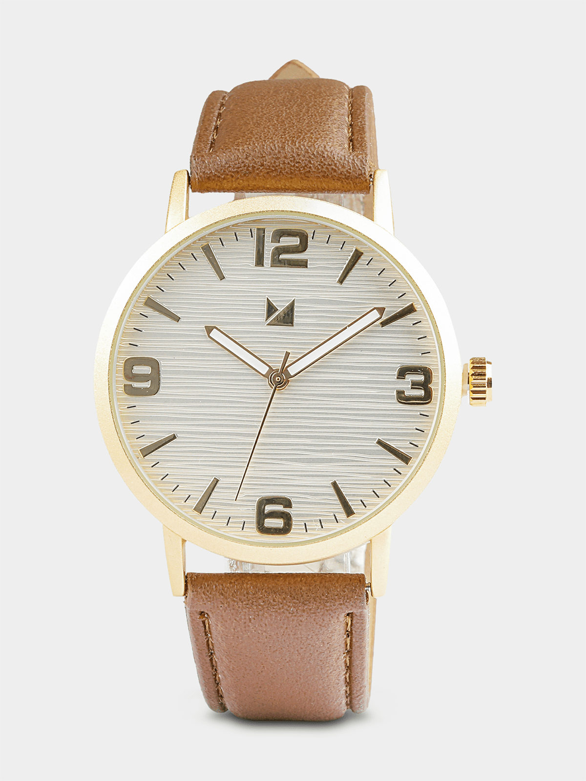 Men's Markham Classic Textured Round Brown Watch | Bash
