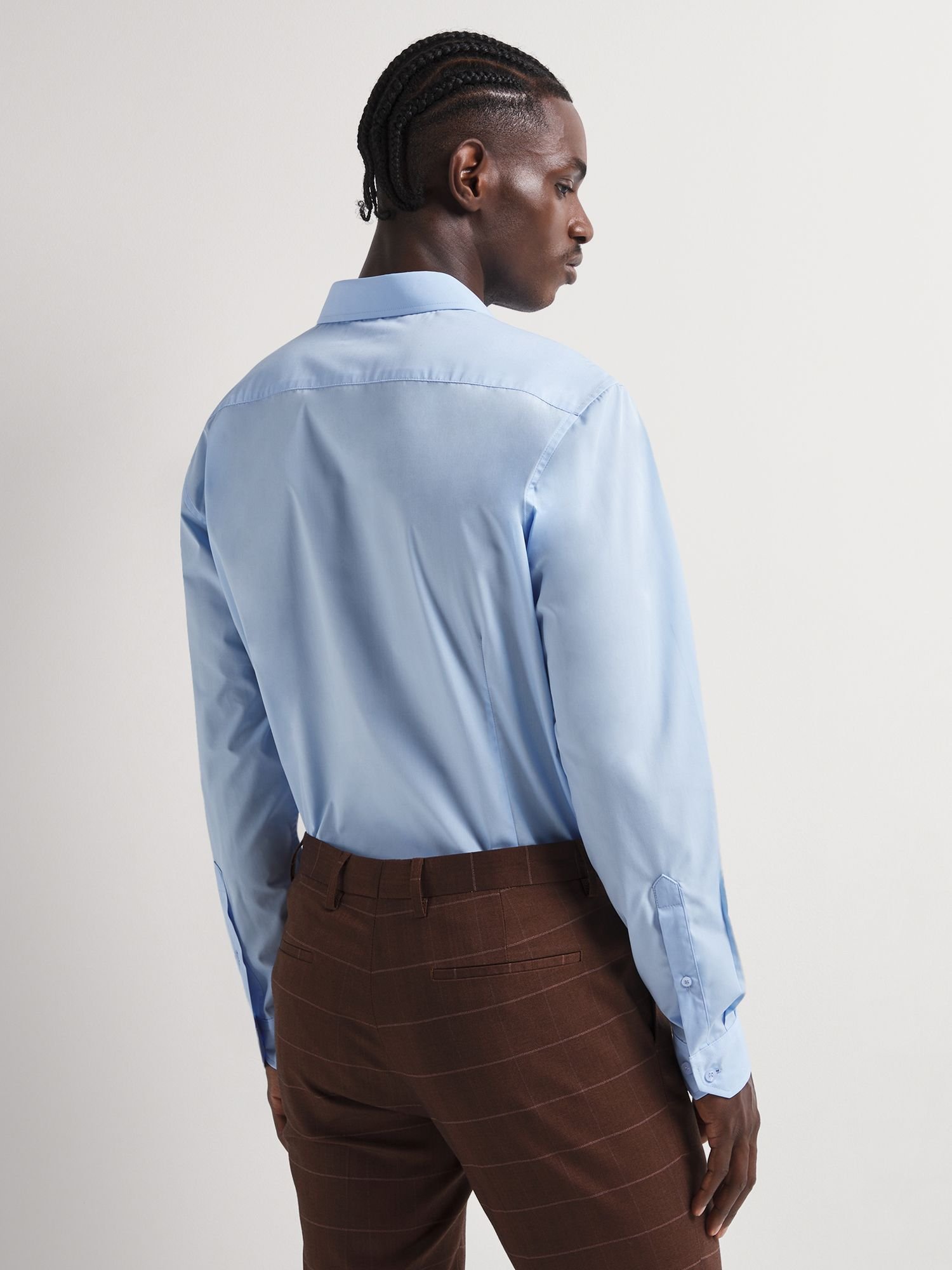 Markham Men's Smart Slim Fit Blue Shirt | Bash