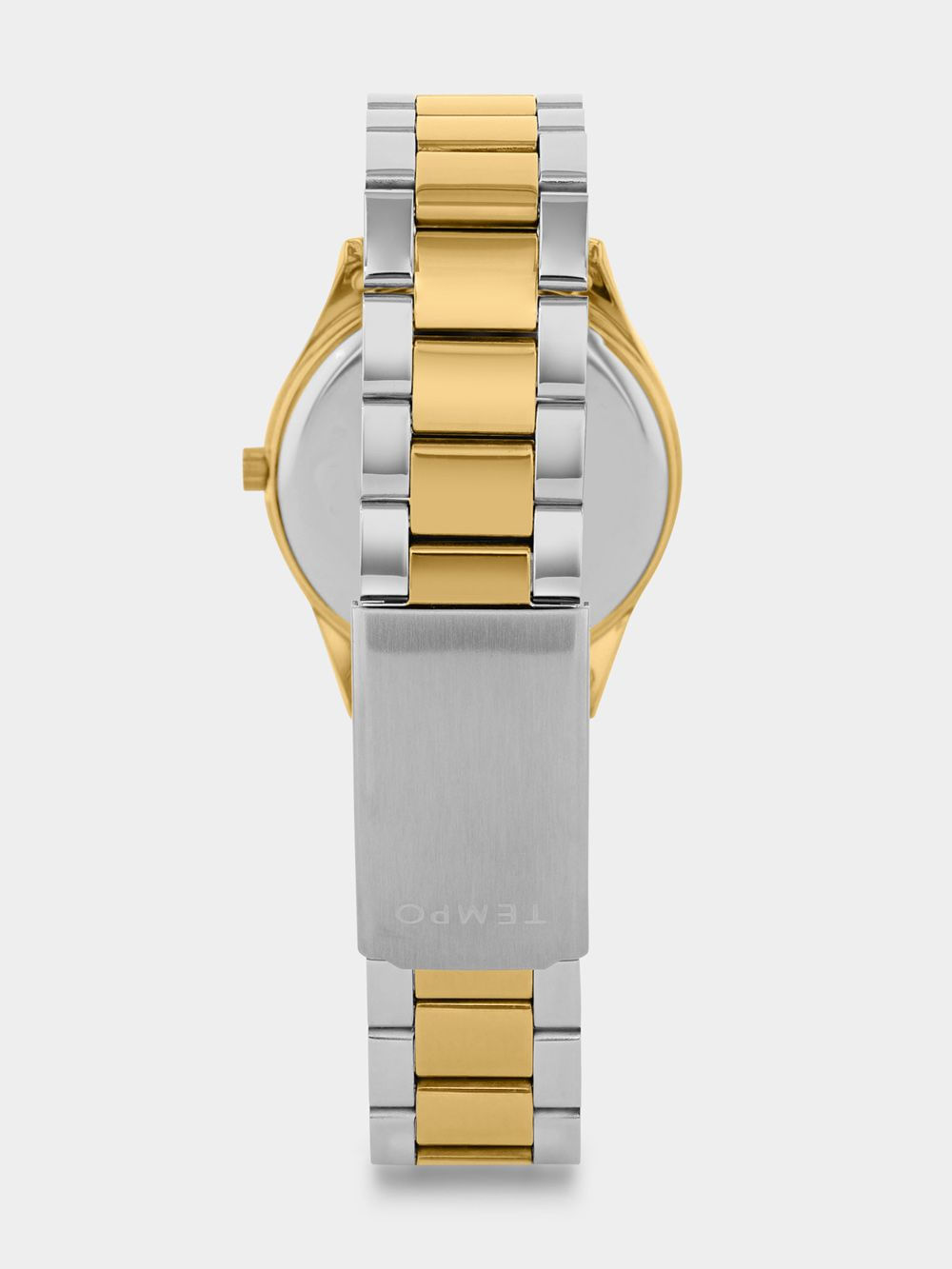 Tempo Men’s Two-Tone Silver Dial Bracelet Watch | Bash
