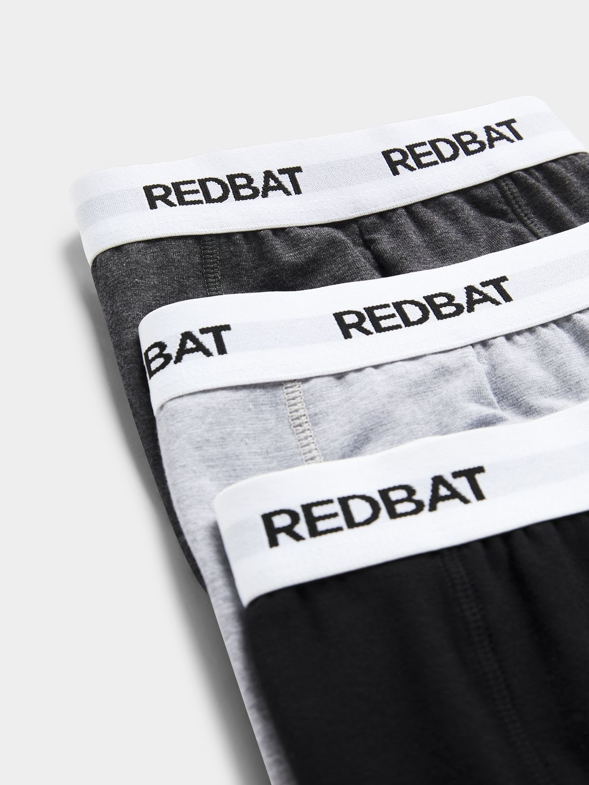 Redbat Men's 3 pack Multicolour Grey Trunk | Bash