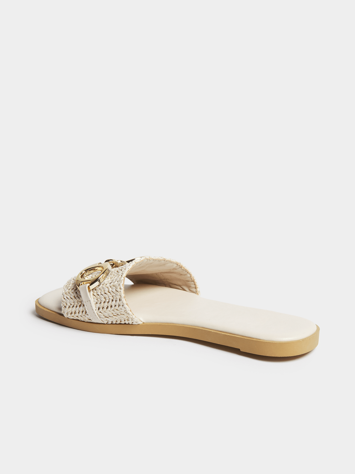 Exact Women's Natural Straw Chain Sandals | Bash