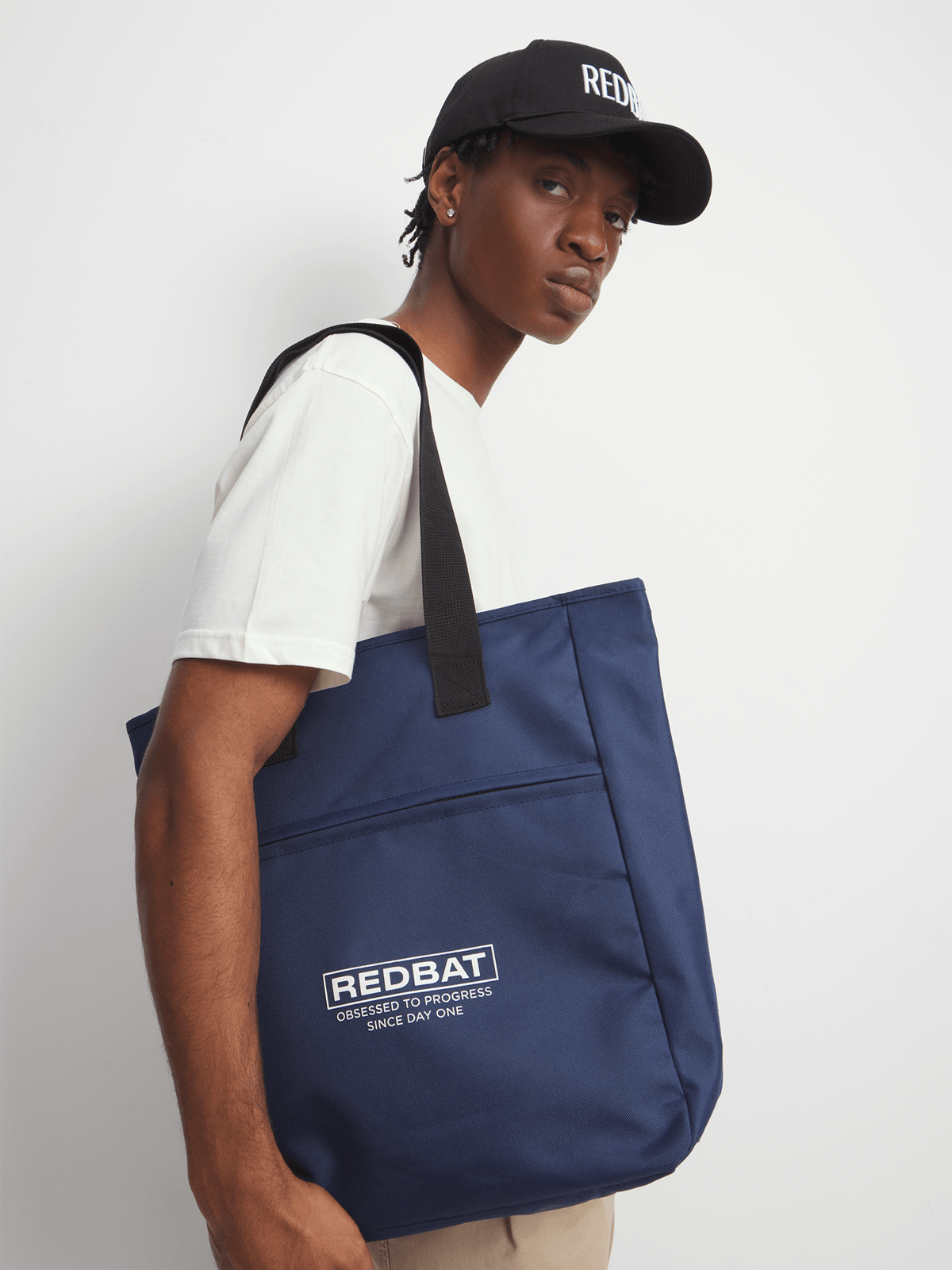 Redbat Navy Shopper Bag | Bash