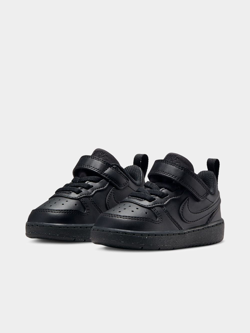Junior Infant Nike Court Borough Low Black Shoes | Bash