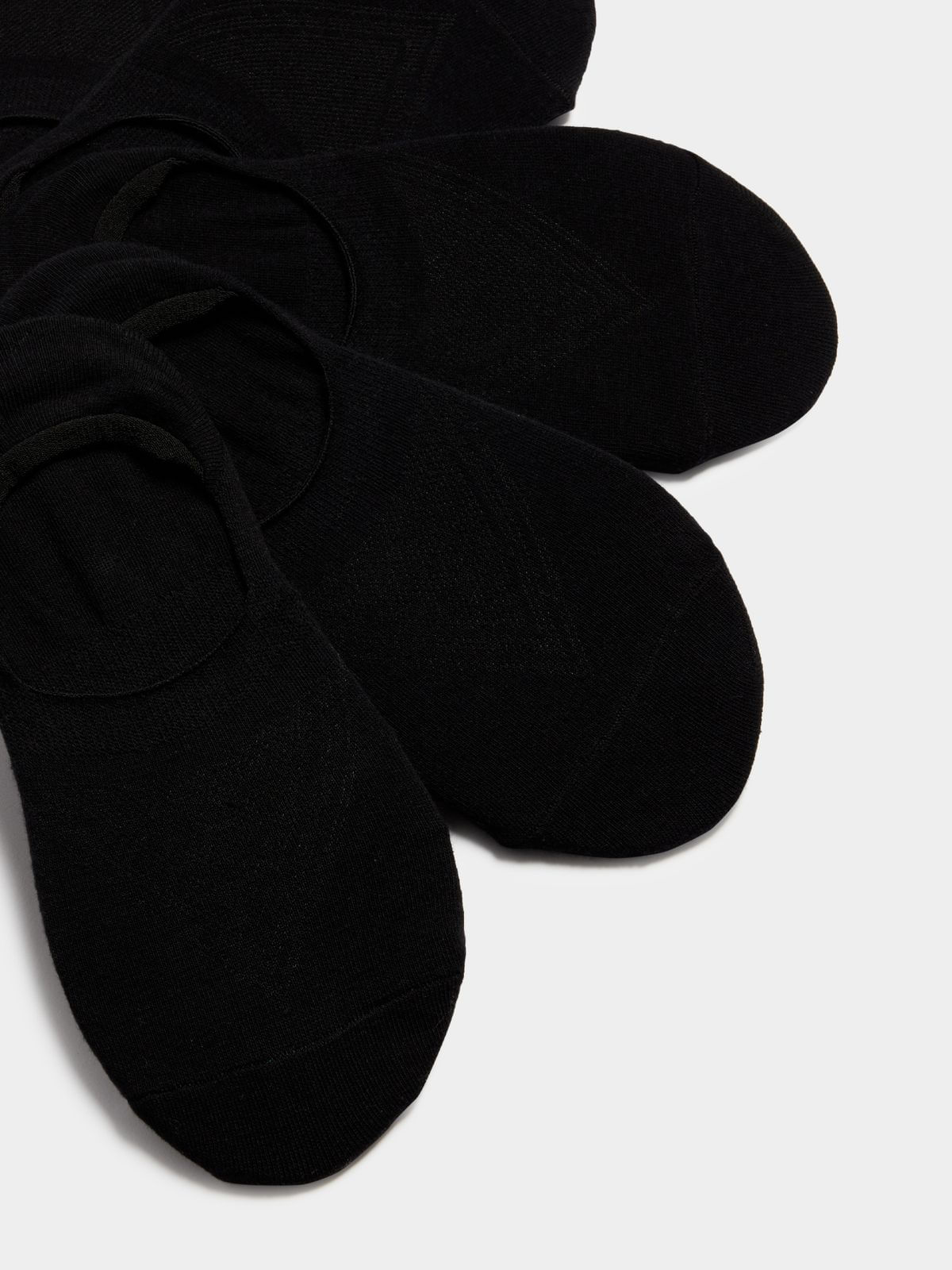 Men's Markham 5 Pack Invisible Black Socks | Bash