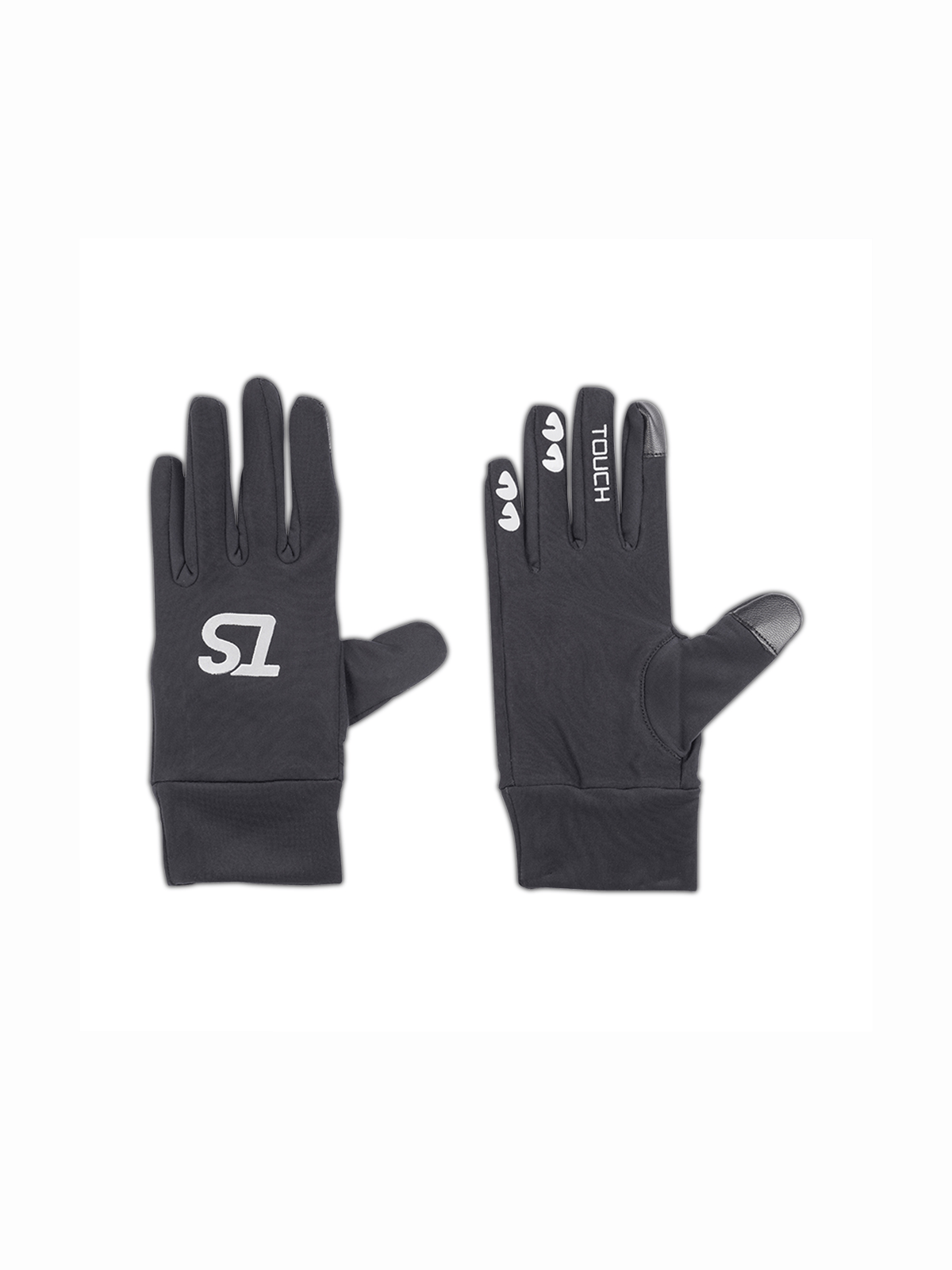 TS Touch Unisex Black Running Gloves | Bash