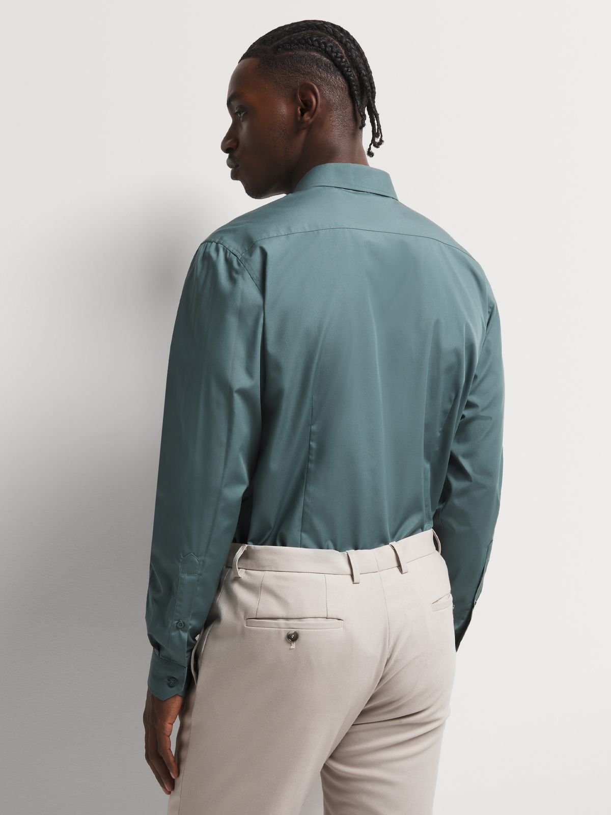 Markham Men's Slim Fit Core Lounge Sage Shirt | Bash