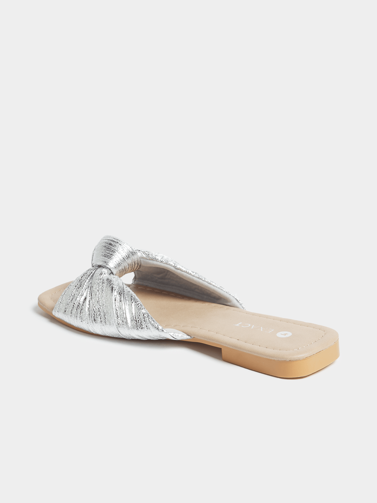 Exact Women's Silver Knotted Sandals | Bash