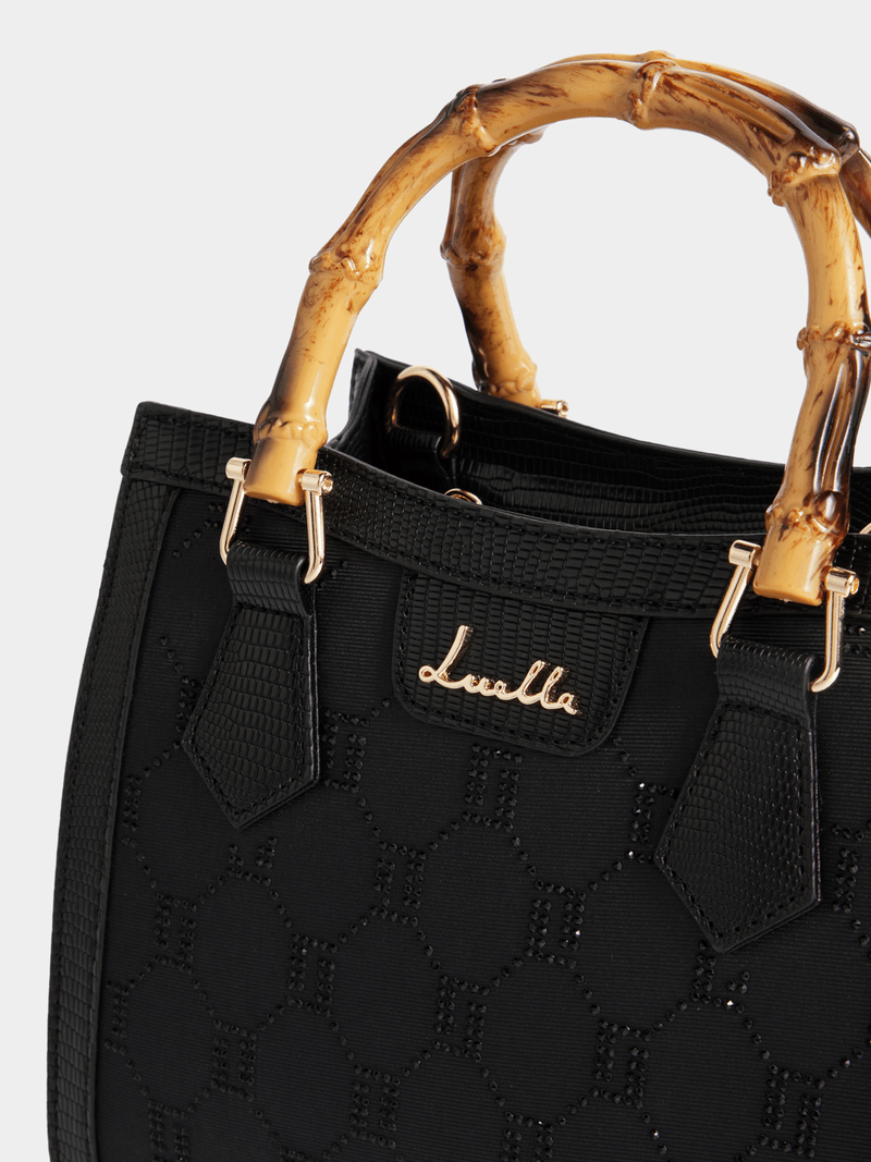Luella Diamante Design Bamboo Handle Mini Tote | Bash