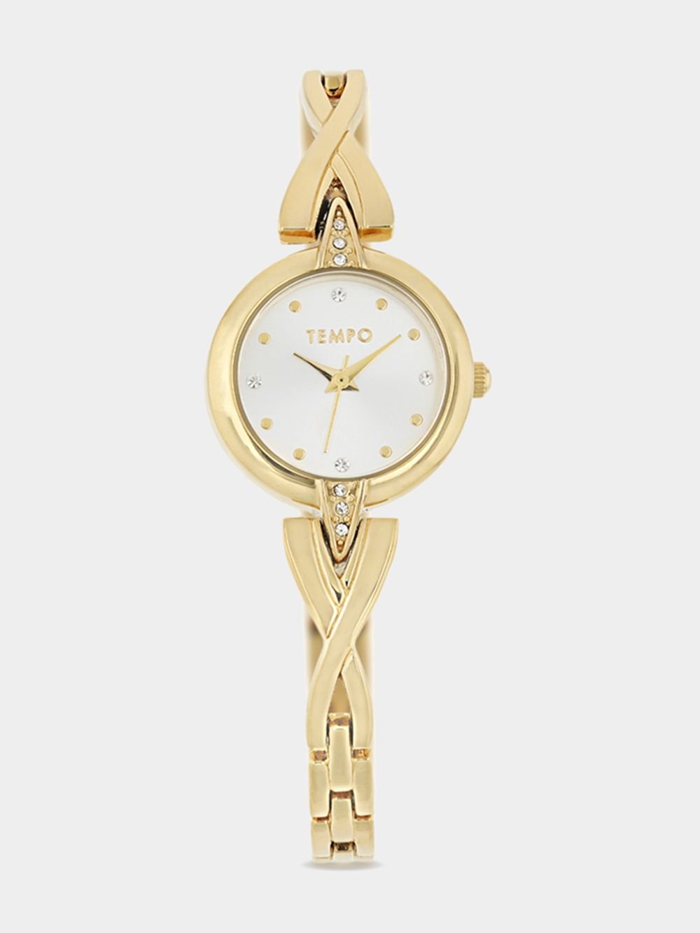Tempo Ladies Gold Toned Bangle Watch | Bash