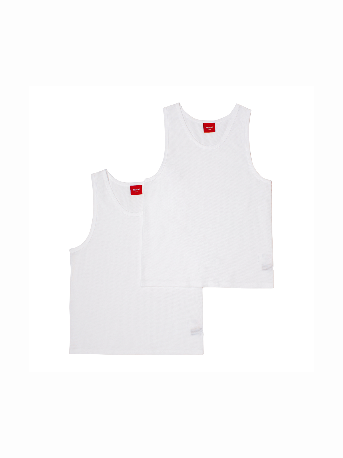 Redbat 2-Pack White Vests | Bash