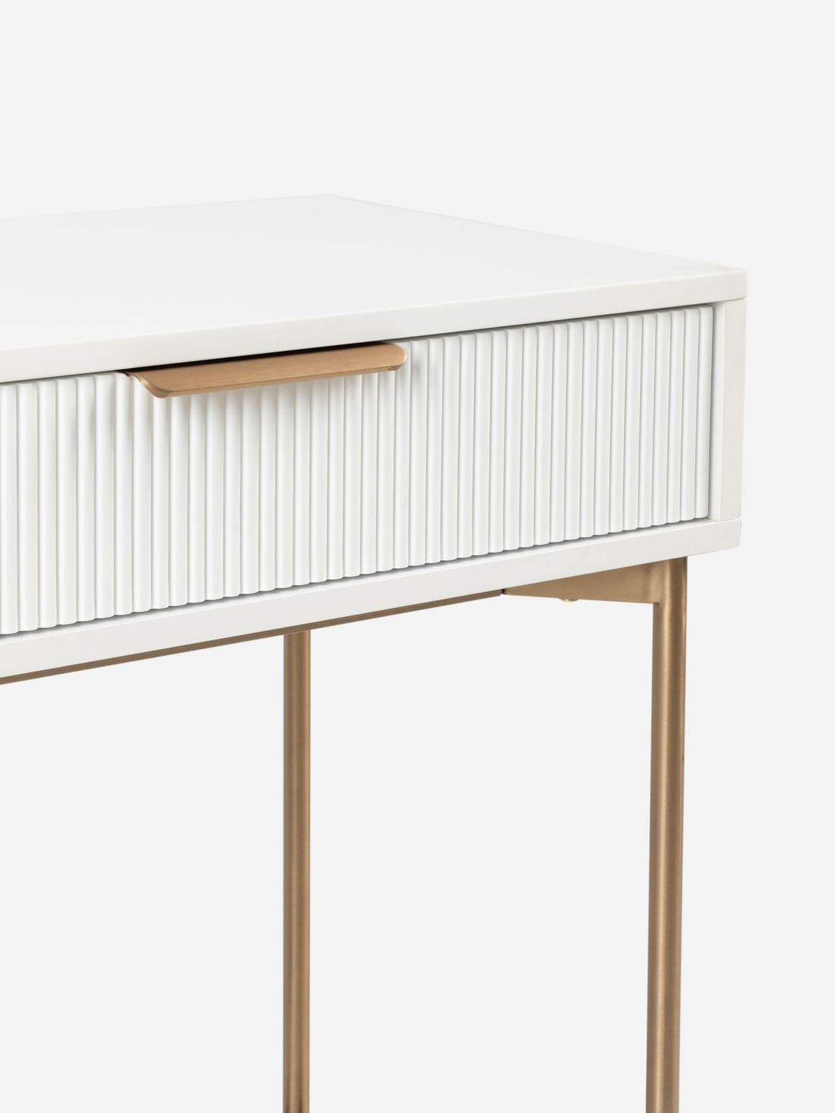 Aura Two Drawer Desk White | Bash