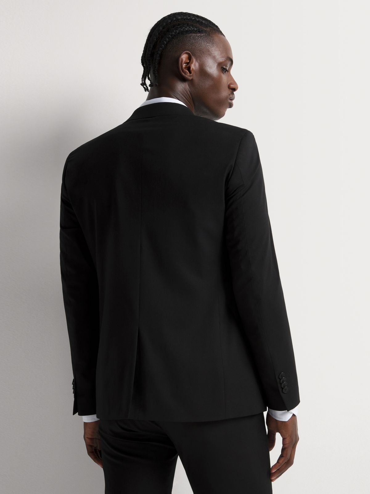 Markham Men's Core Slim Fit Black Suit Jacket | Bash