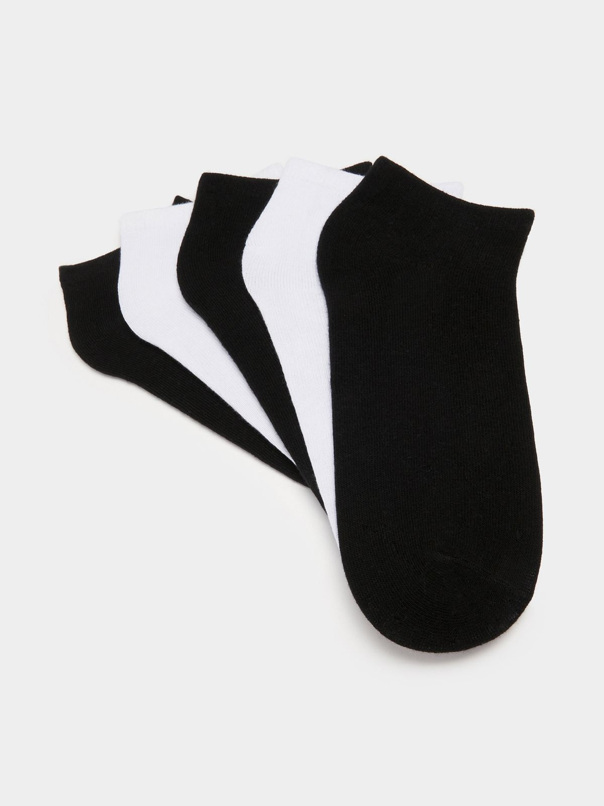 Markham Men's 5 Pack Hideaway Black/White Socks | Bash