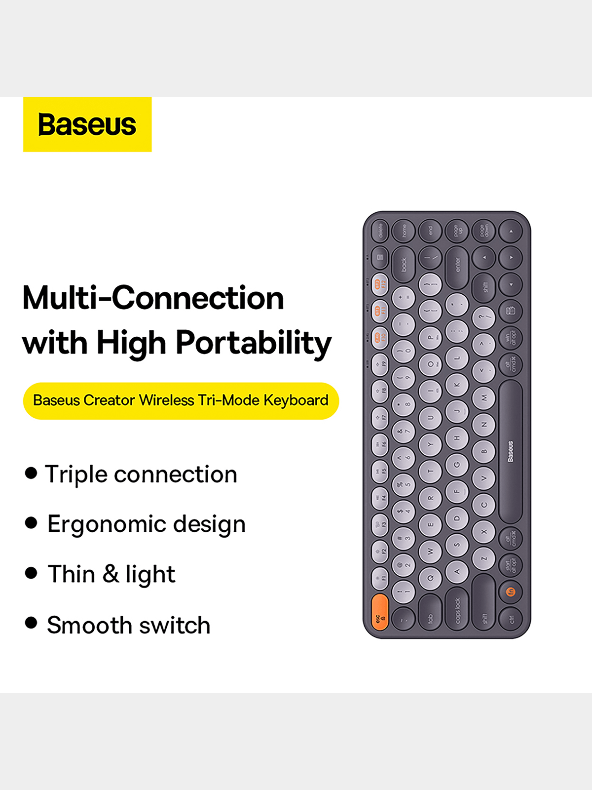 Baseus K01A Wireless Tri-Mode Keyboard | Bash